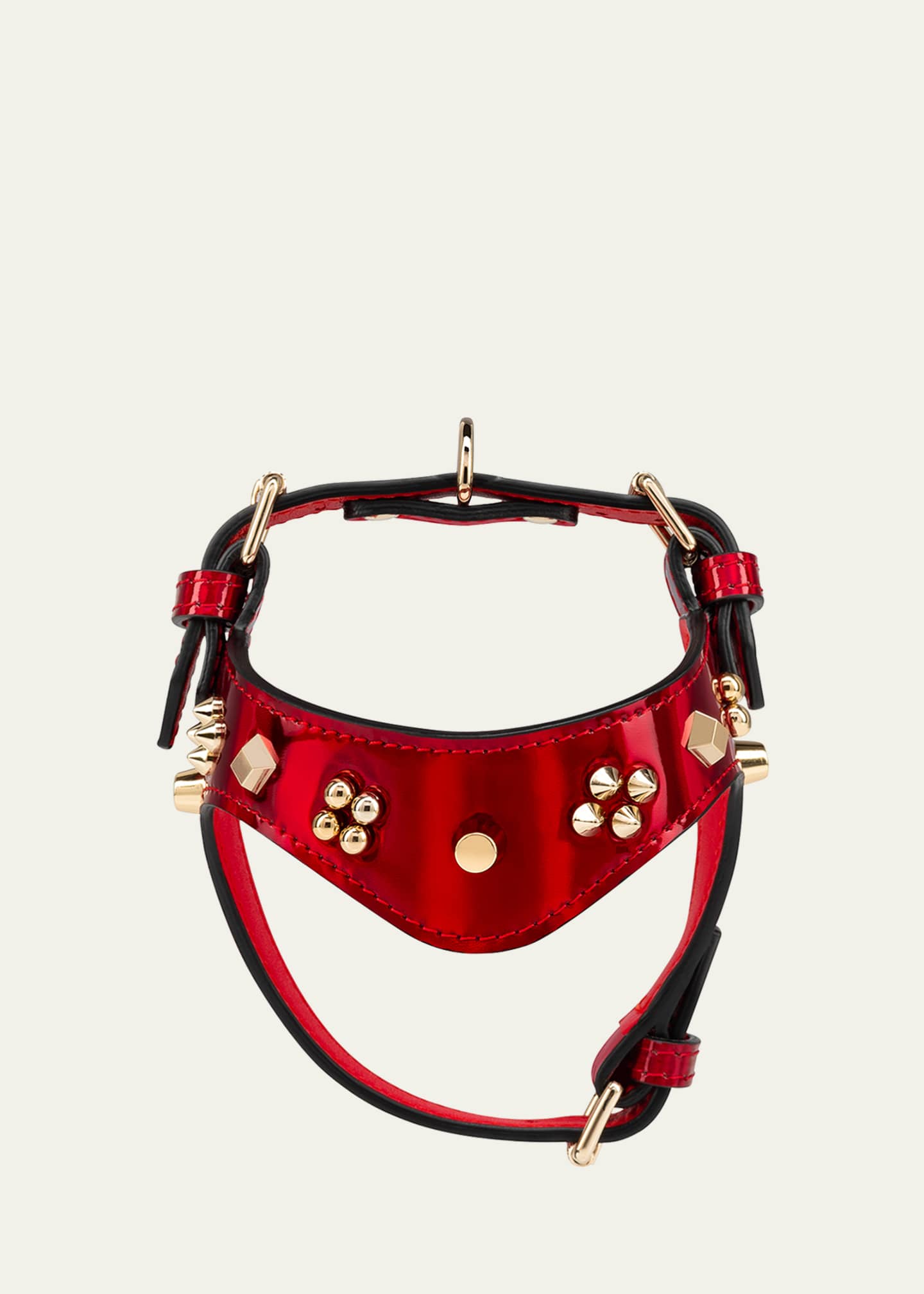 Christian Louboutin Loubiharness Patent Psychic Spikes Carasky Dog ...