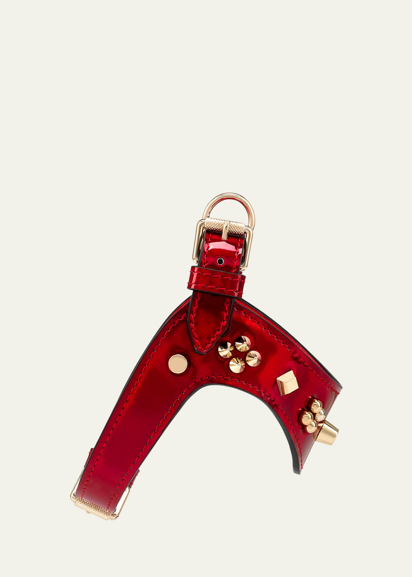 Christian Louboutin Loubiharness Patent Psychic Spikes Carasky Dog ...