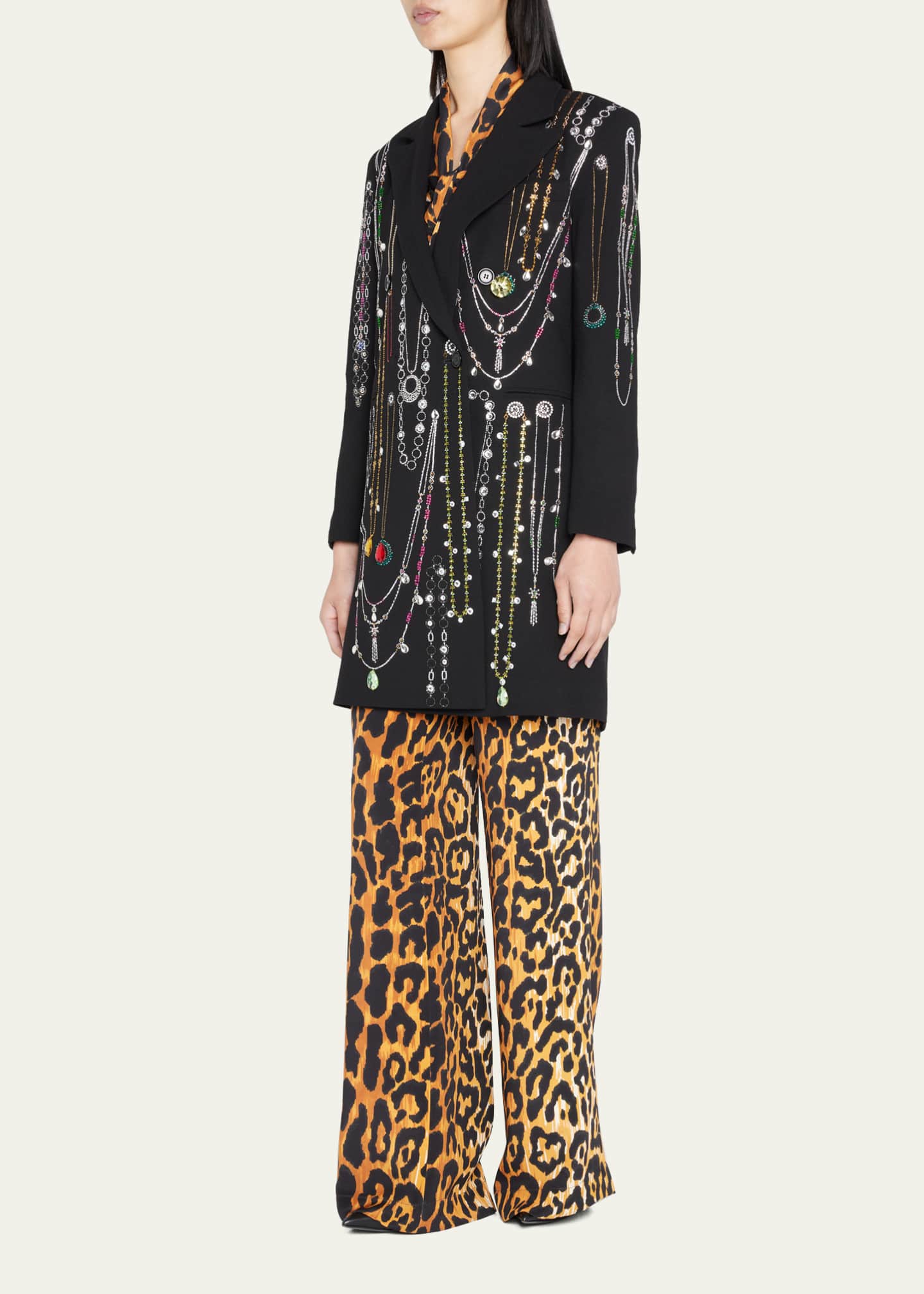 Libertine Necklace Gallery Double-Breasted Coat - Bergdorf Goodman