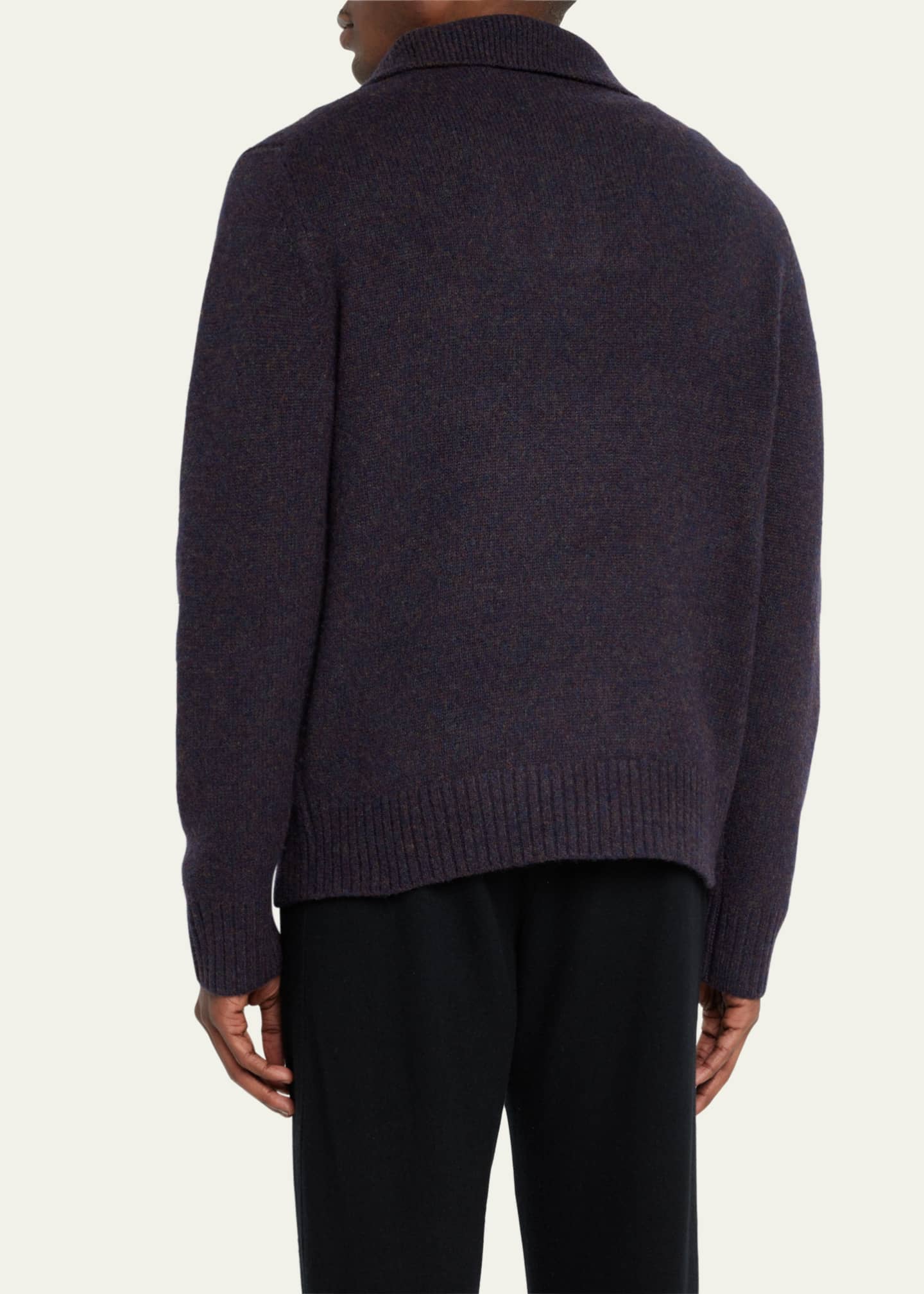 Vince Men's Melange Quarter-Zip Sweater - Bergdorf Goodman