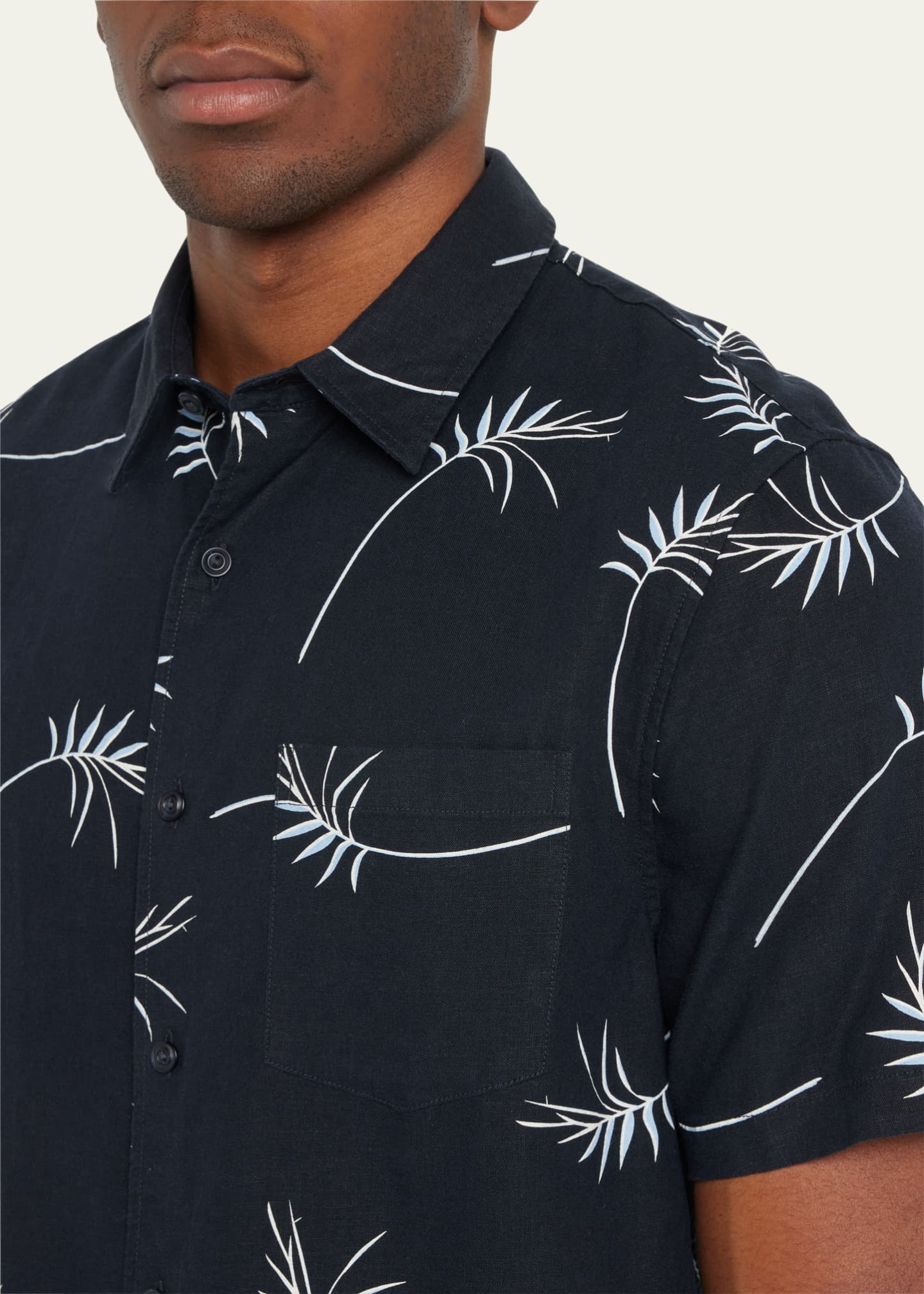 Vince Men's Willow Leaf Camp Shirt - Bergdorf Goodman