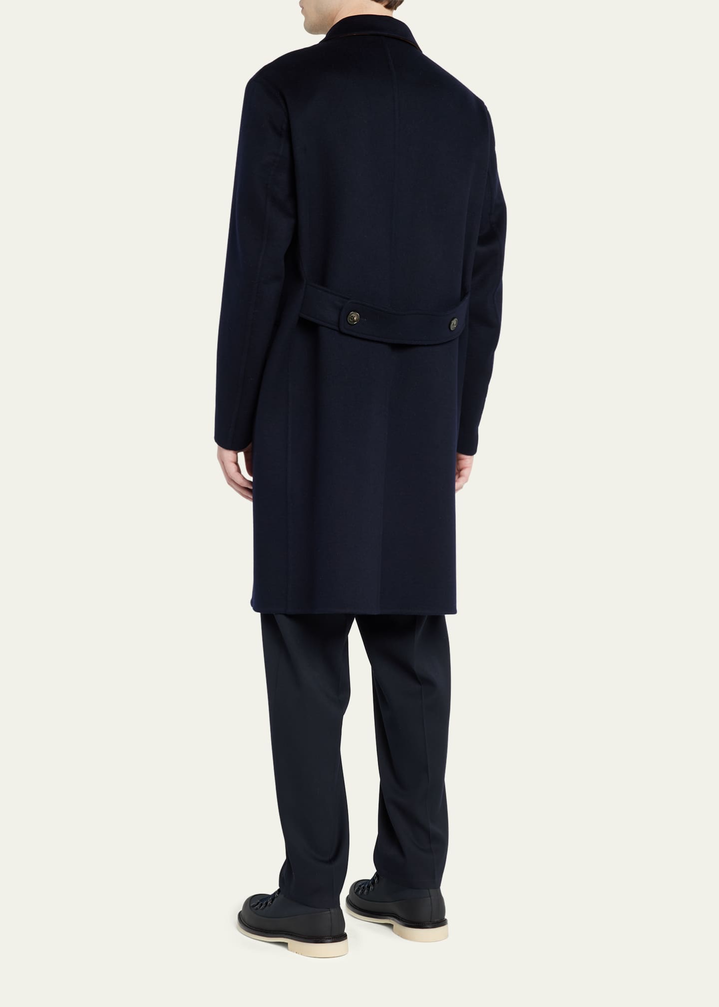 Loro Piana Men's Cashmere Double Breasted Overcoat - Bergdorf Goodman