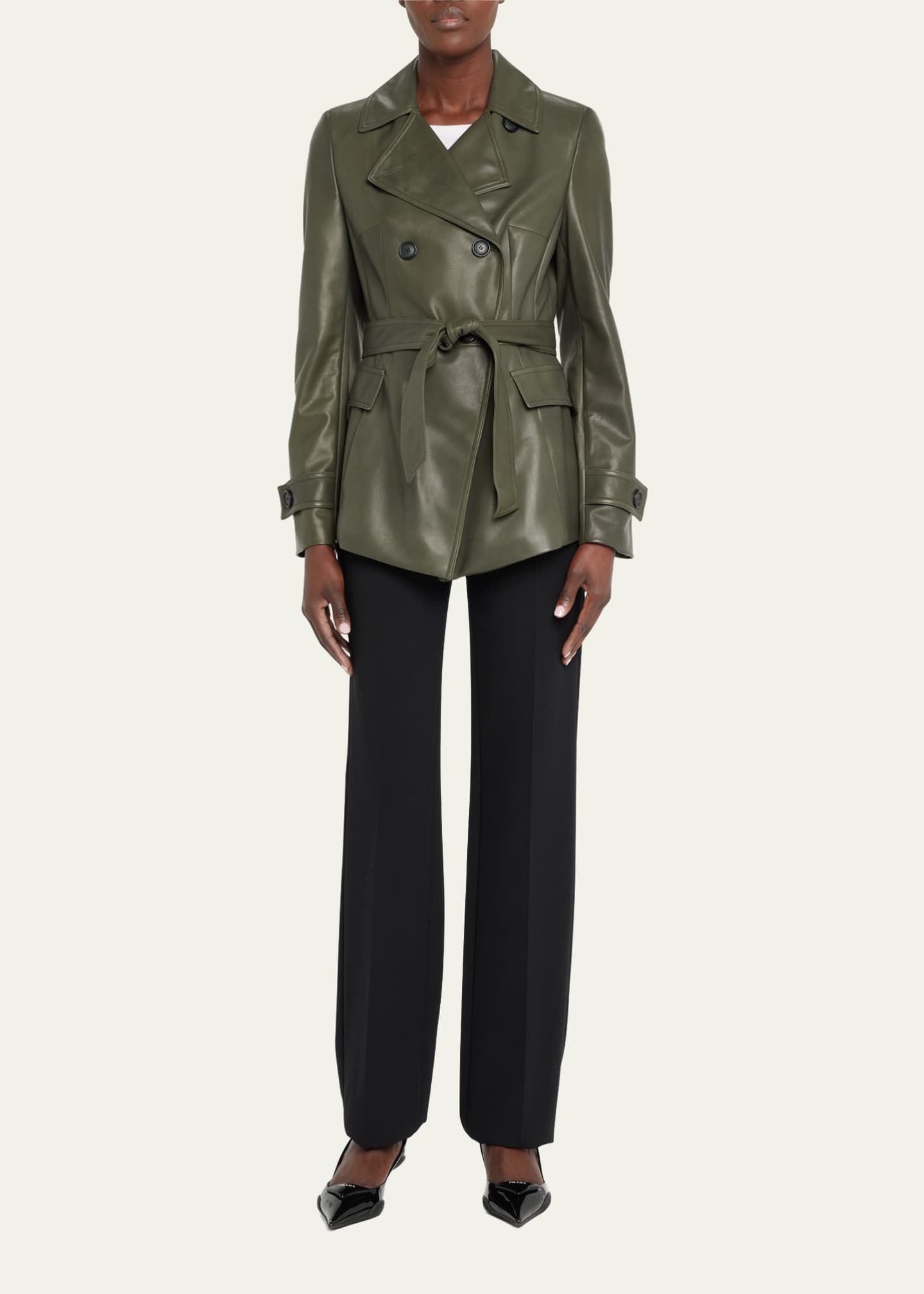 Akris Larissa Nappa Leather Jacket - Bergdorf Goodman