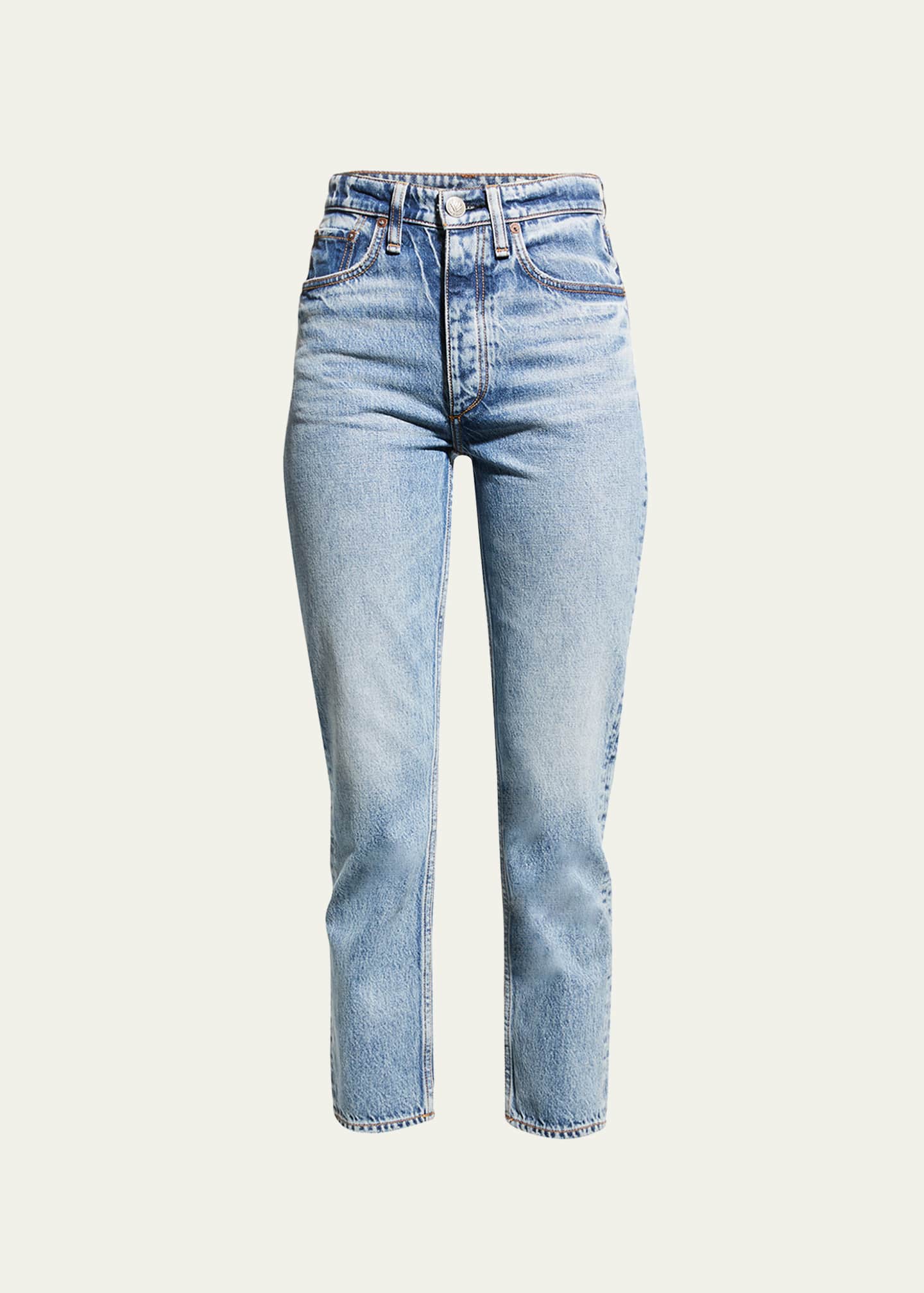 Rag & Bone Nina High-Rise Straight Ankle Jeans - Bergdorf Goodman