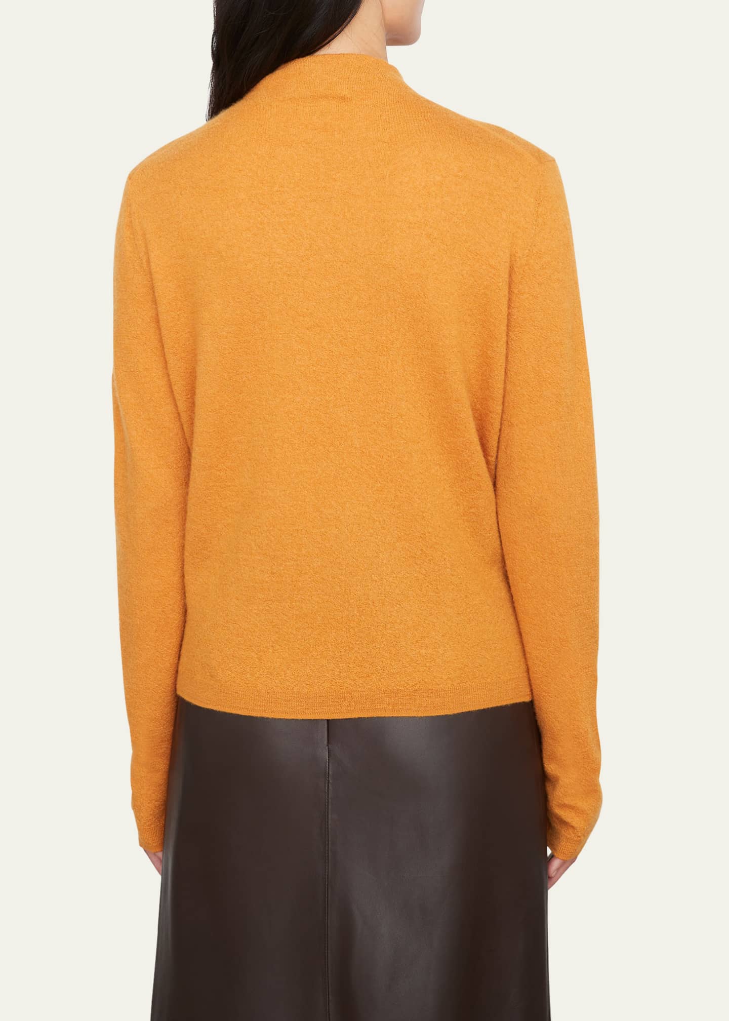 Vince Boiled Cashmere Mock-Neck Sweater - Bergdorf Goodman