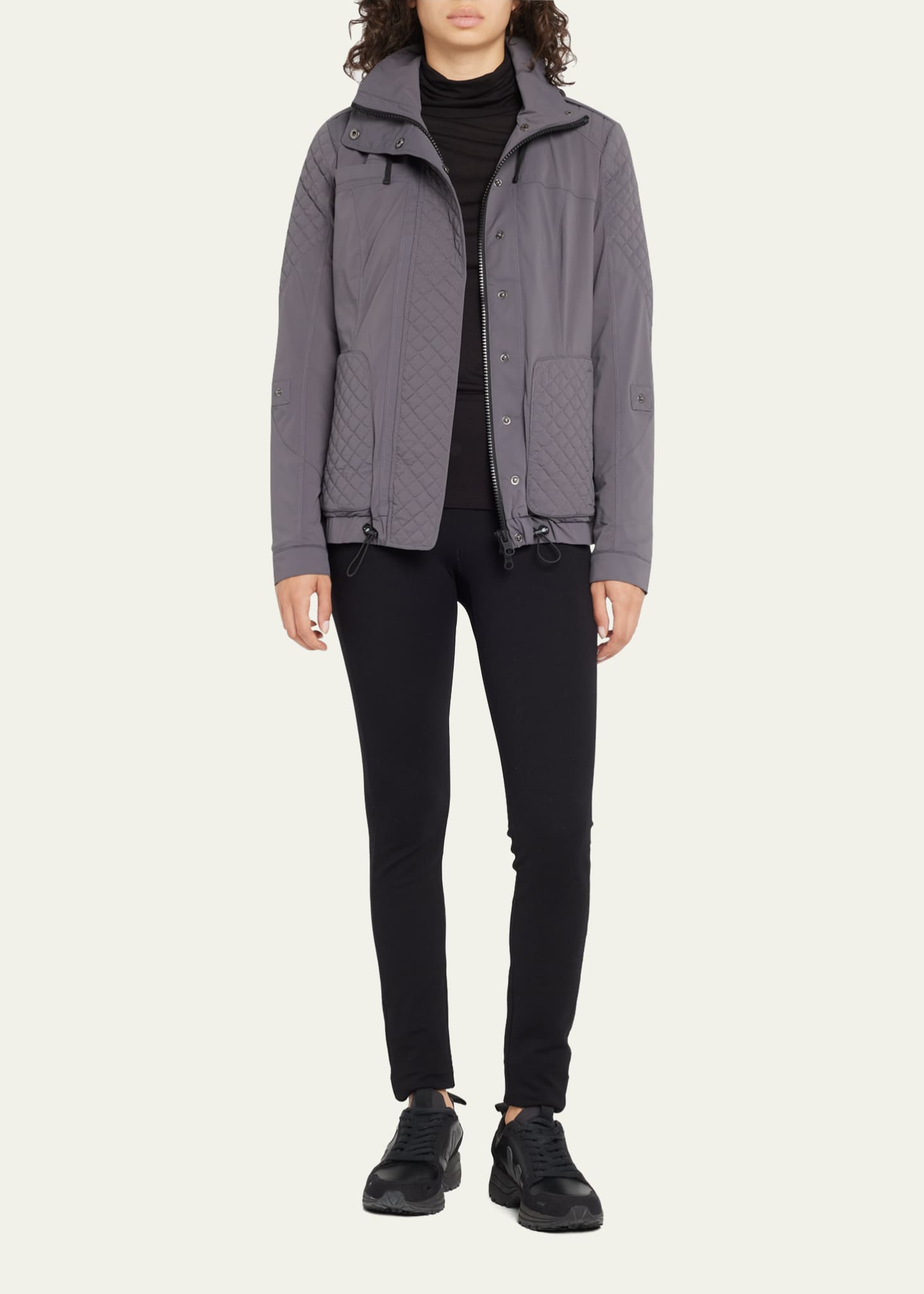 Blanc Noir Mastermind Quilted Hooded Jacket - Bergdorf Goodman