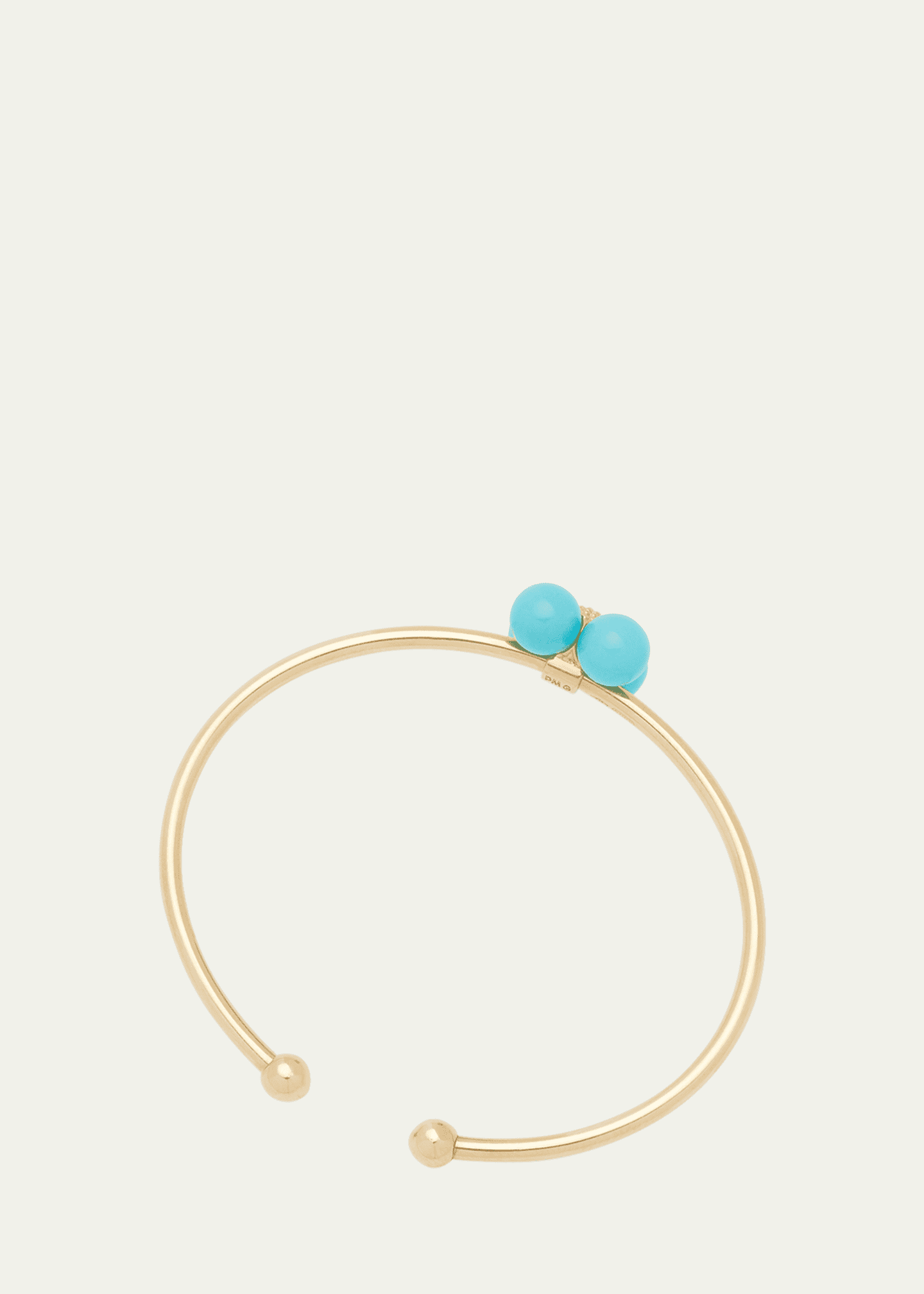 Paul Morelli 18K Yellow Gold Turquoise Sequence Cuff Bracelet ...