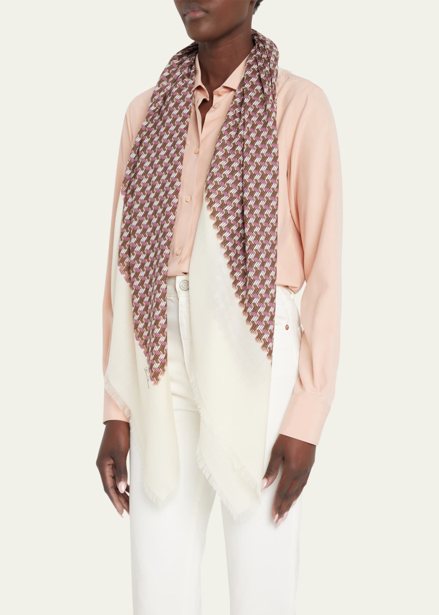 Loro Piana Harridge Pike Cashmere-Silk Scarf - Bergdorf Goodman