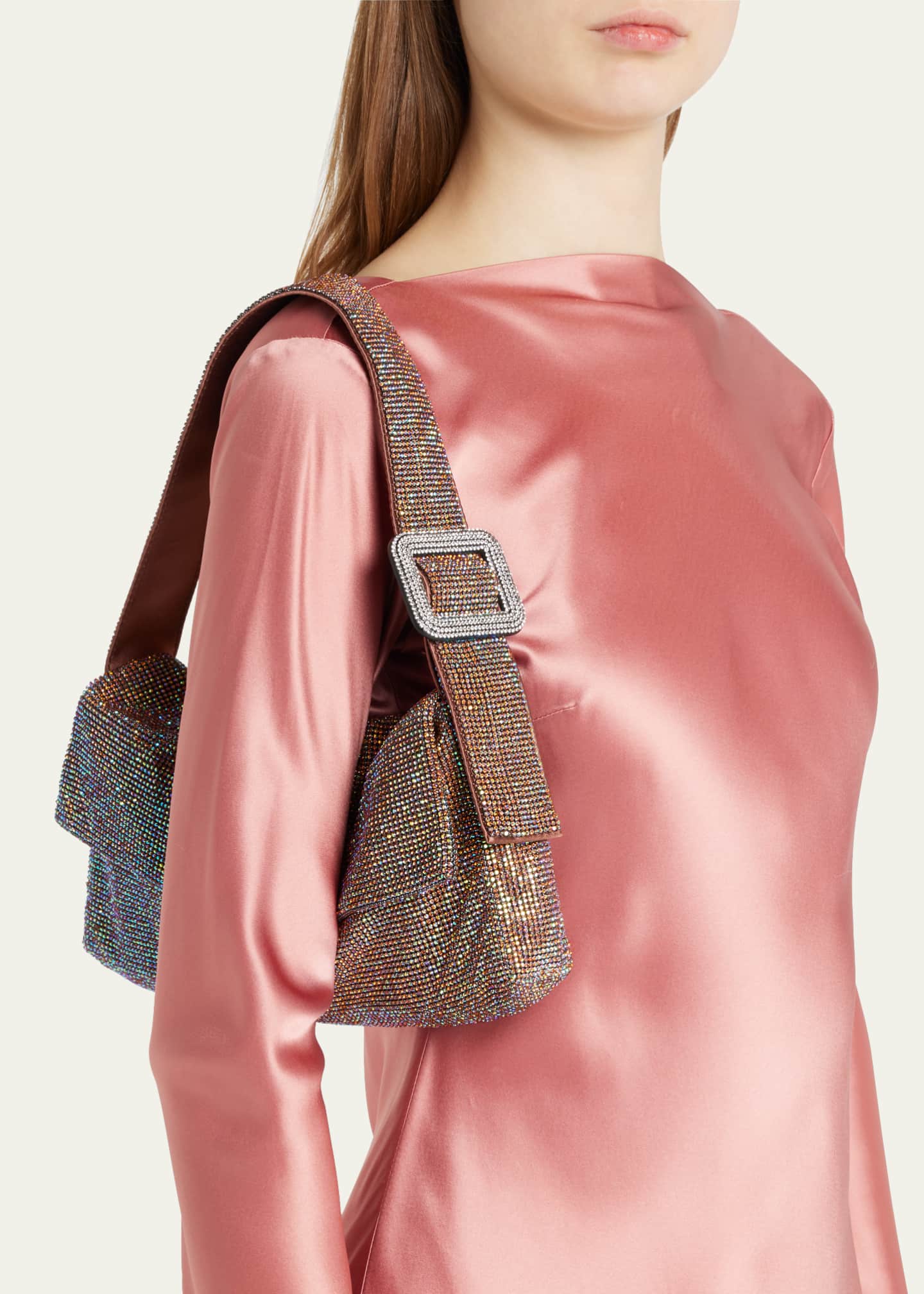 Benedetta Bruzziches Vitty La Grande Rhinestone Shoulder Bag - Bergdorf ...