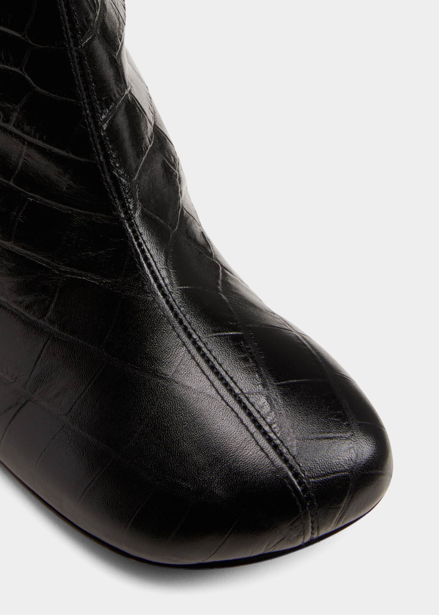 Dries Van Noten 80mm Croco Knee Boots - Bergdorf Goodman