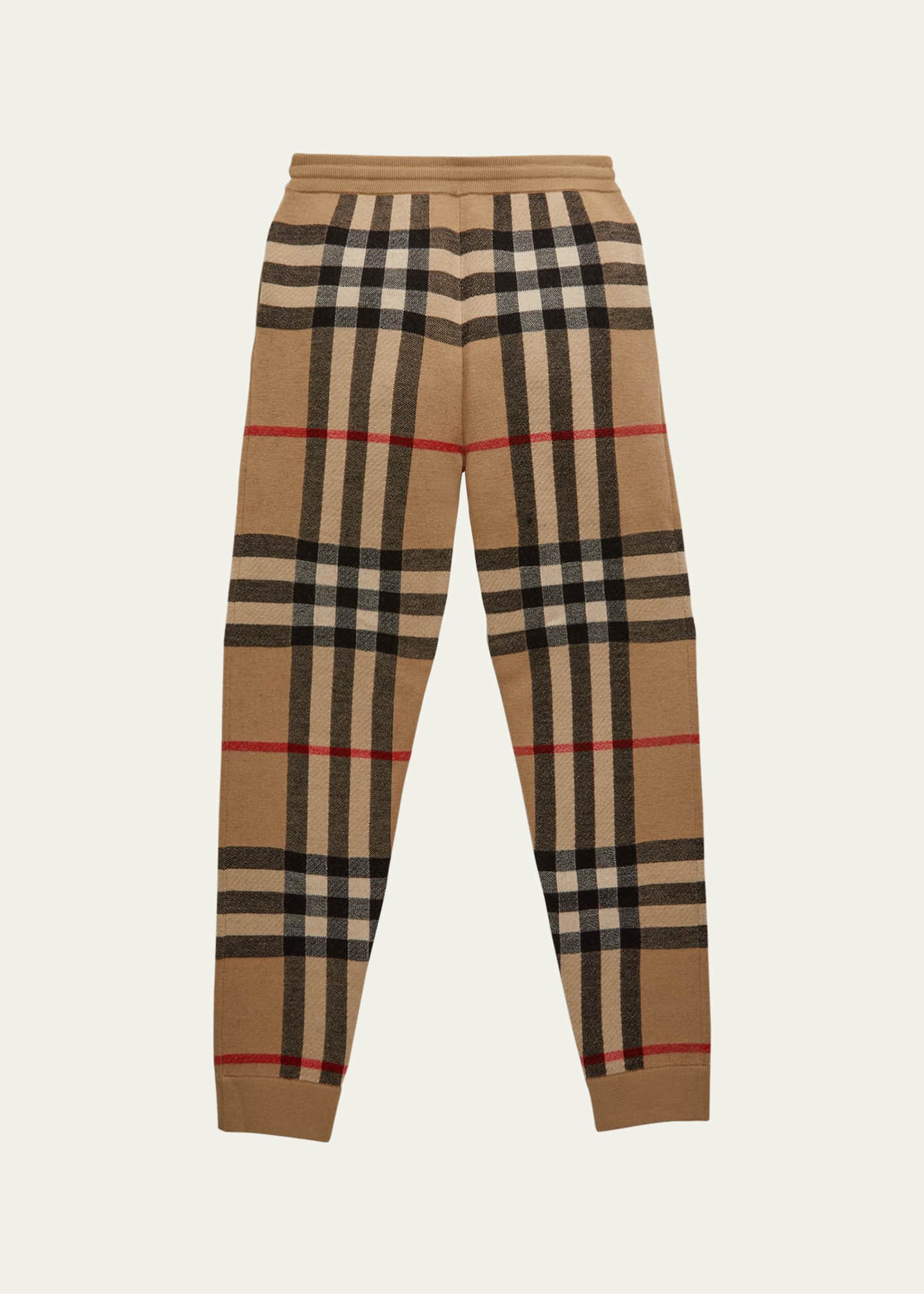 Burberry Boy's Gerard Check Jogger Pants, Size 3-14 - Bergdorf Goodman