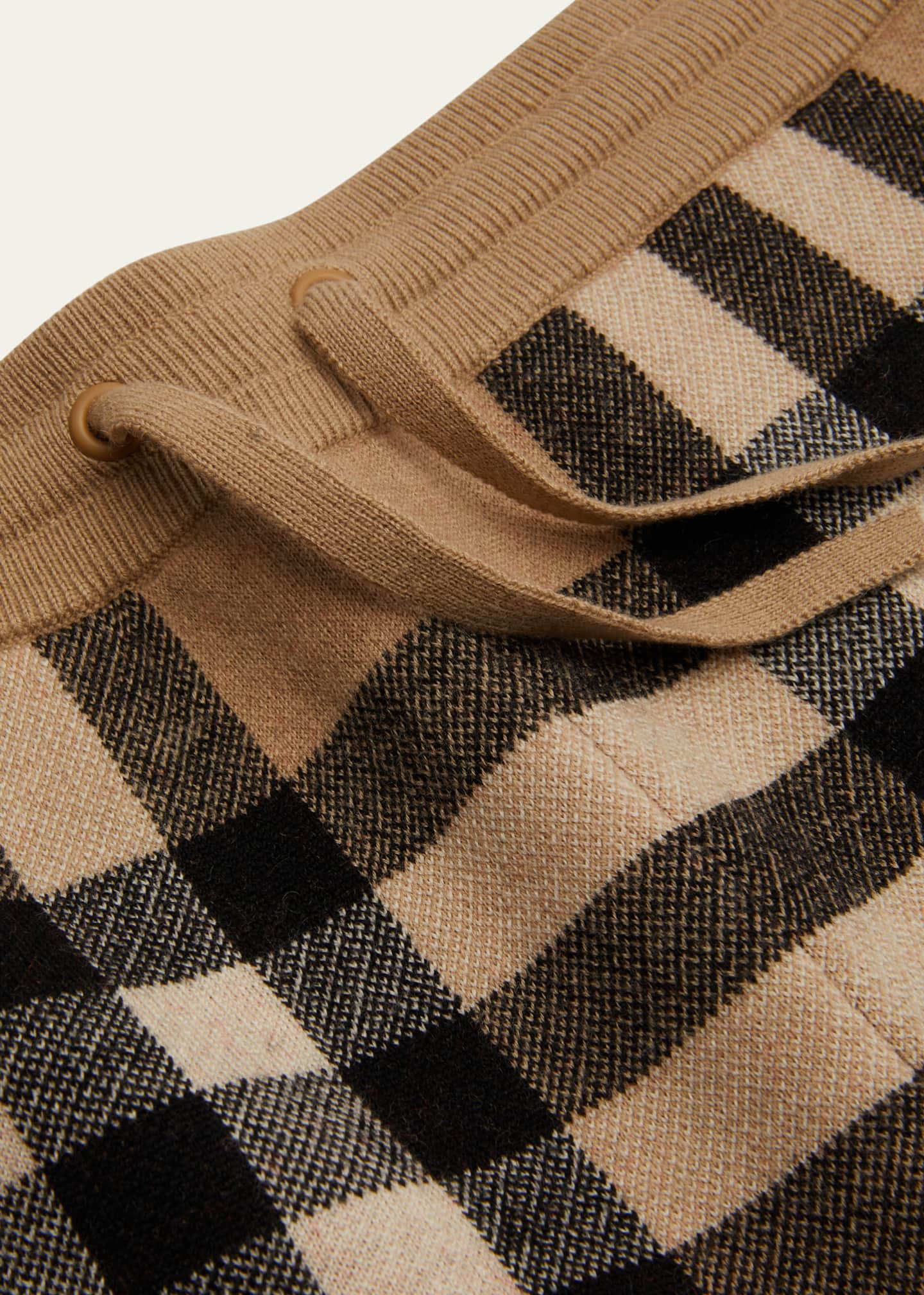 Burberry Boy's Gerard Check Jogger Pants, Size 3-14 - Bergdorf Goodman