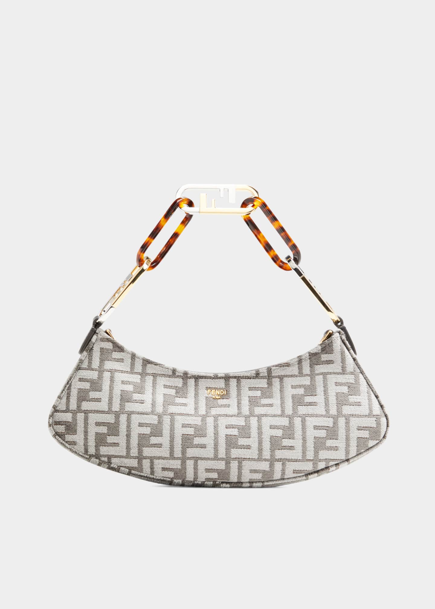 Fendi O'Lock FF Chenille Swing Shoulder Bag - Bergdorf Goodman