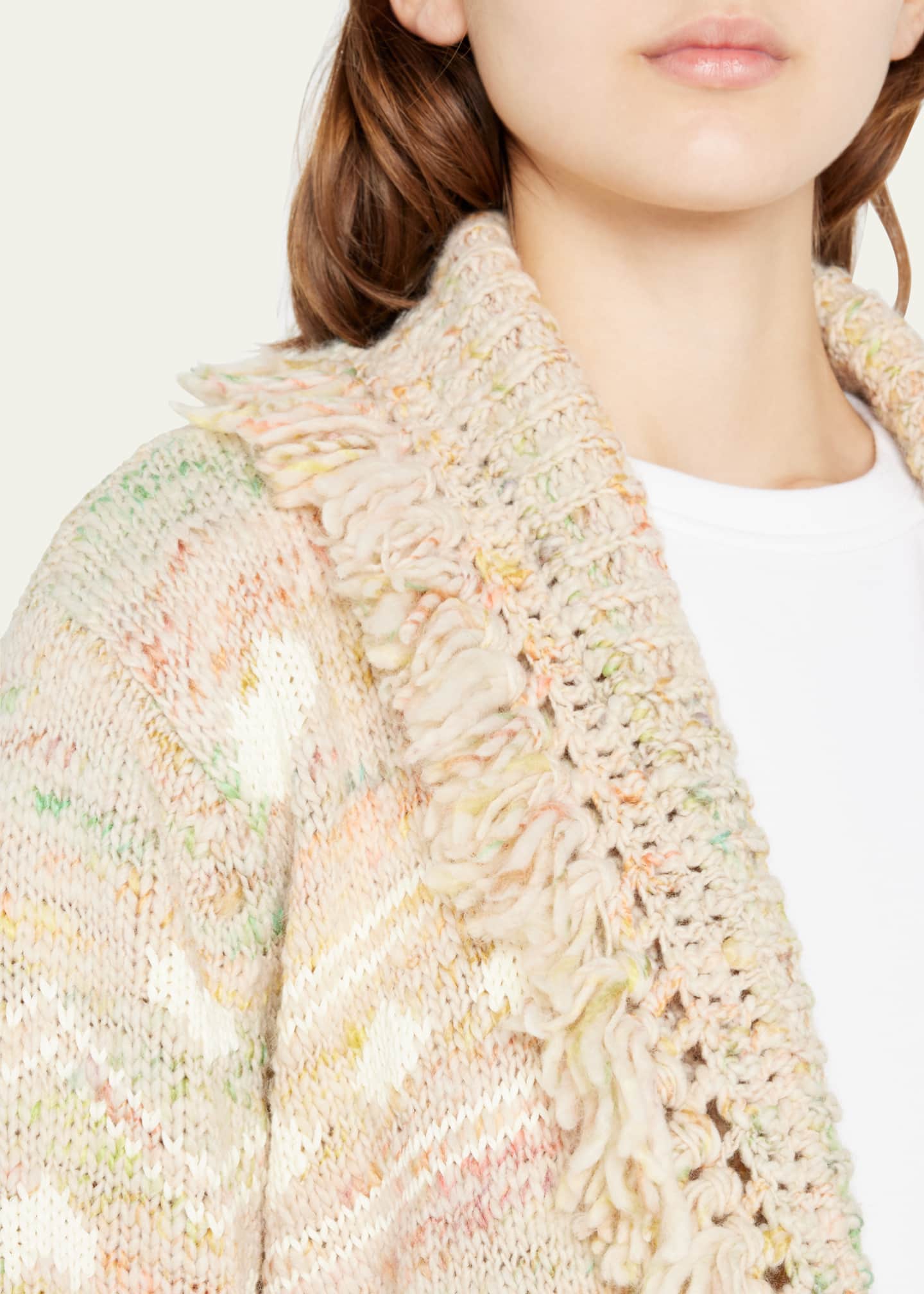 LoveShackFancy Wyatt Heart Intarsia Belted Duster Cardigan - Bergdorf ...