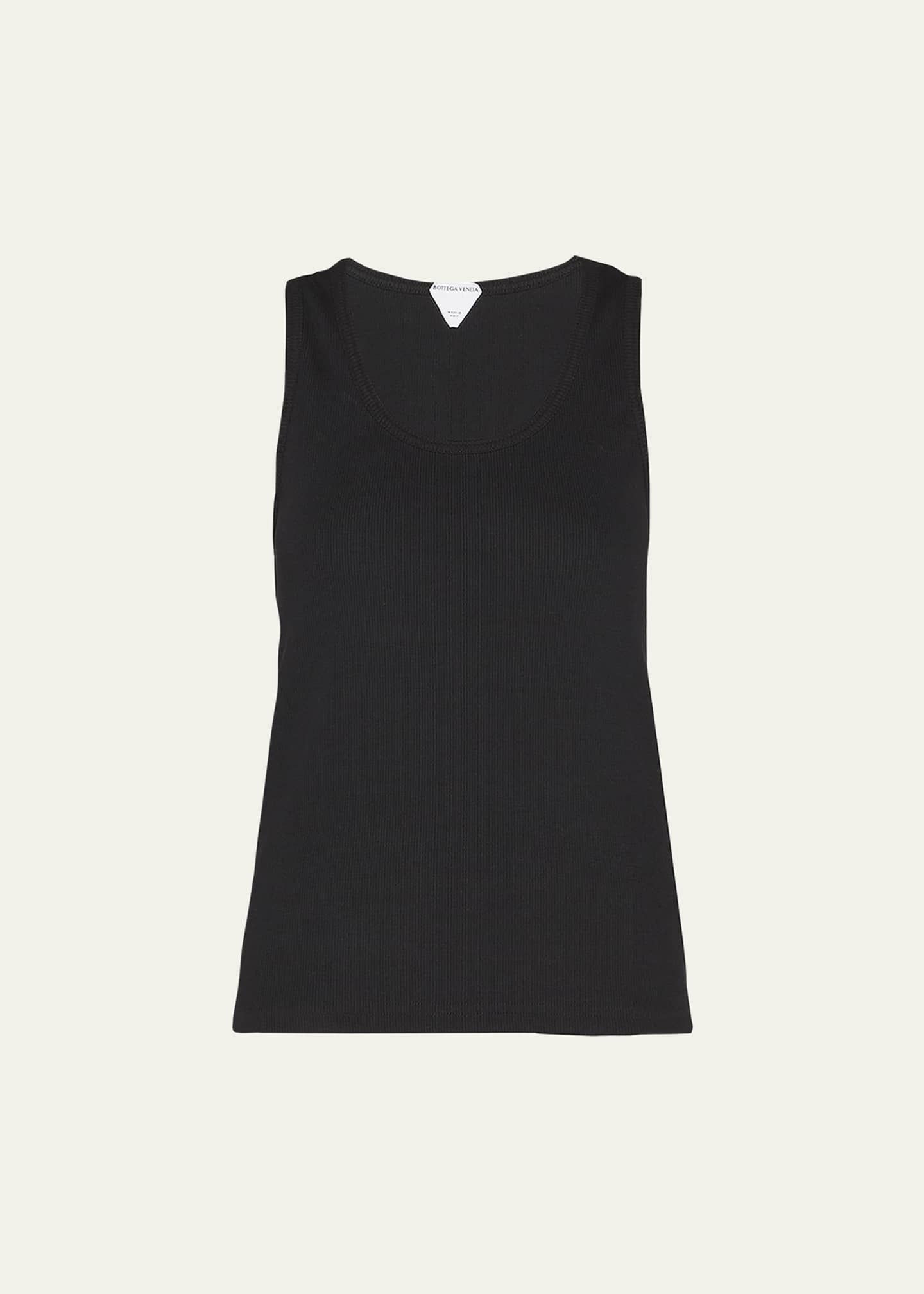 Bottega Veneta Dry Stretch Cotton Ribbed Tank Top - Bergdorf Goodman