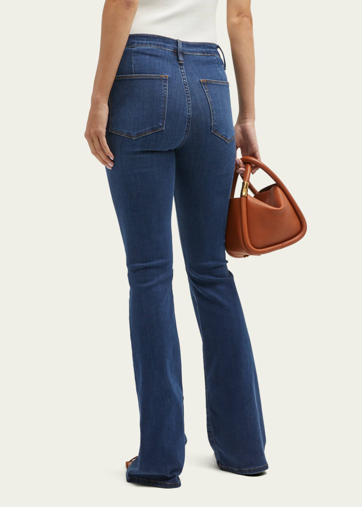 FRAME Le Flare De Francoise Patch Pocket Flared Jeans - Bergdorf Goodman