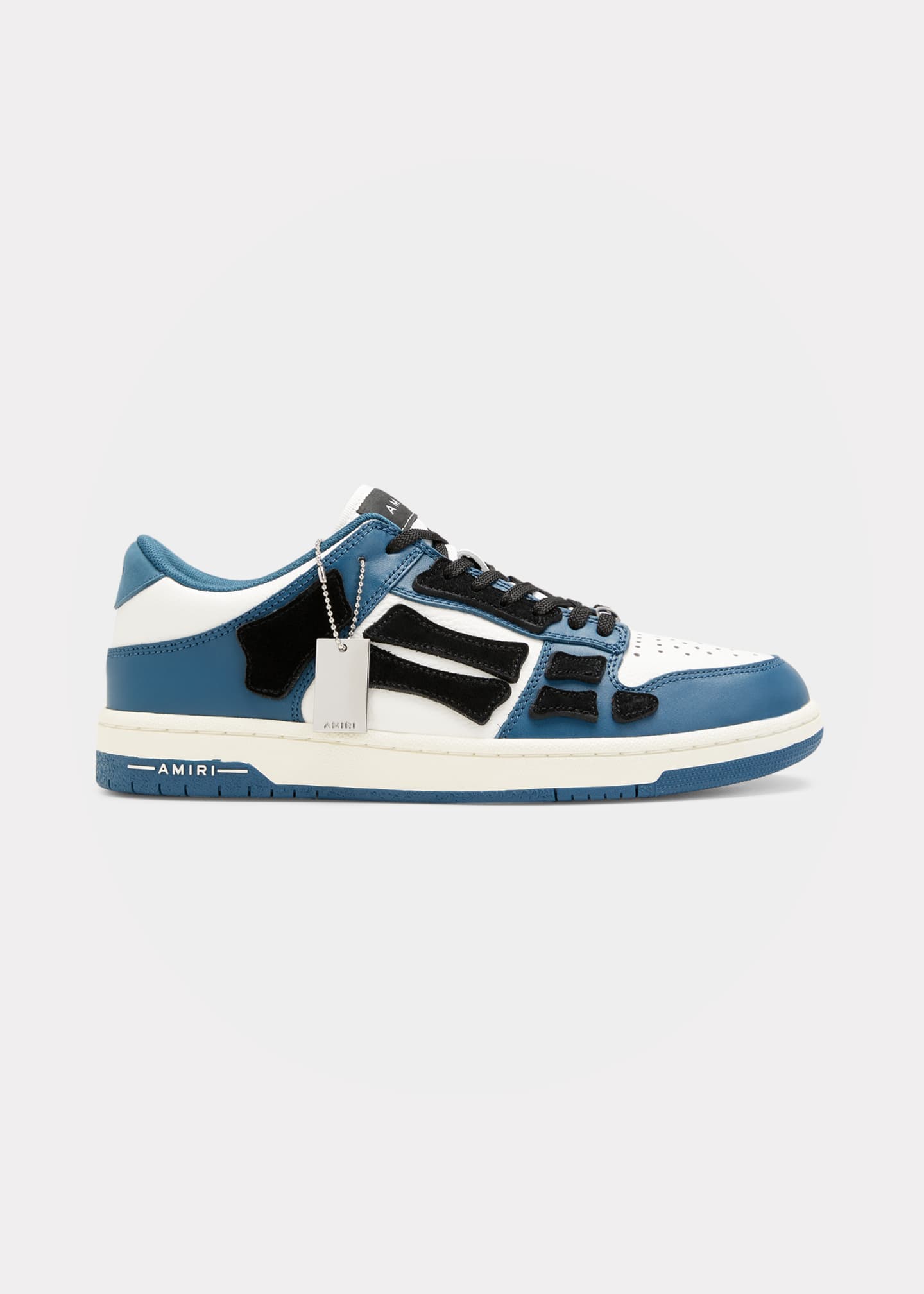 Amiri Men's Skeleton Appliqué Leather Low-Top Sneakers - Bergdorf Goodman