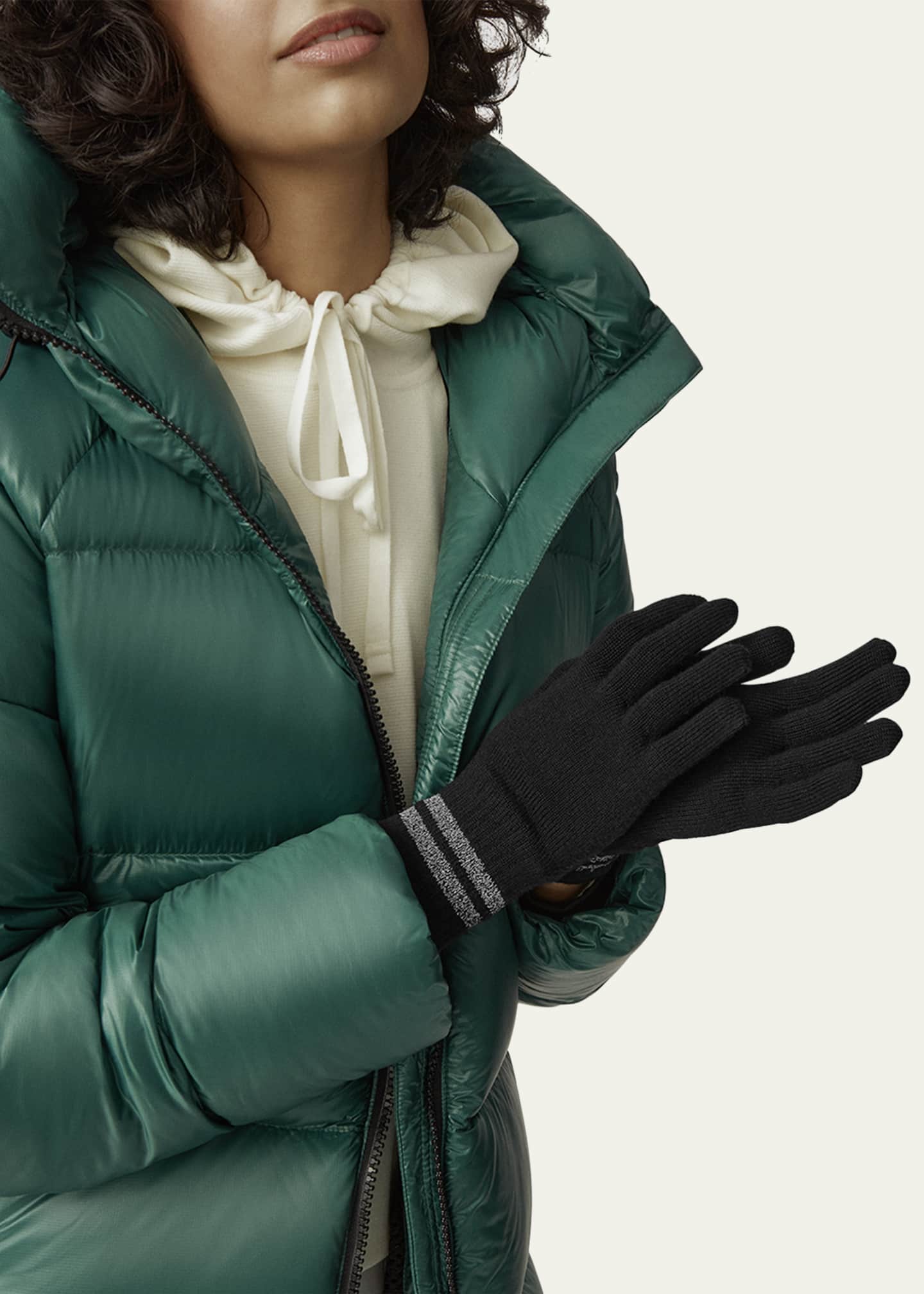 Canada Goose Barrier Wool Gloves - Bergdorf Goodman