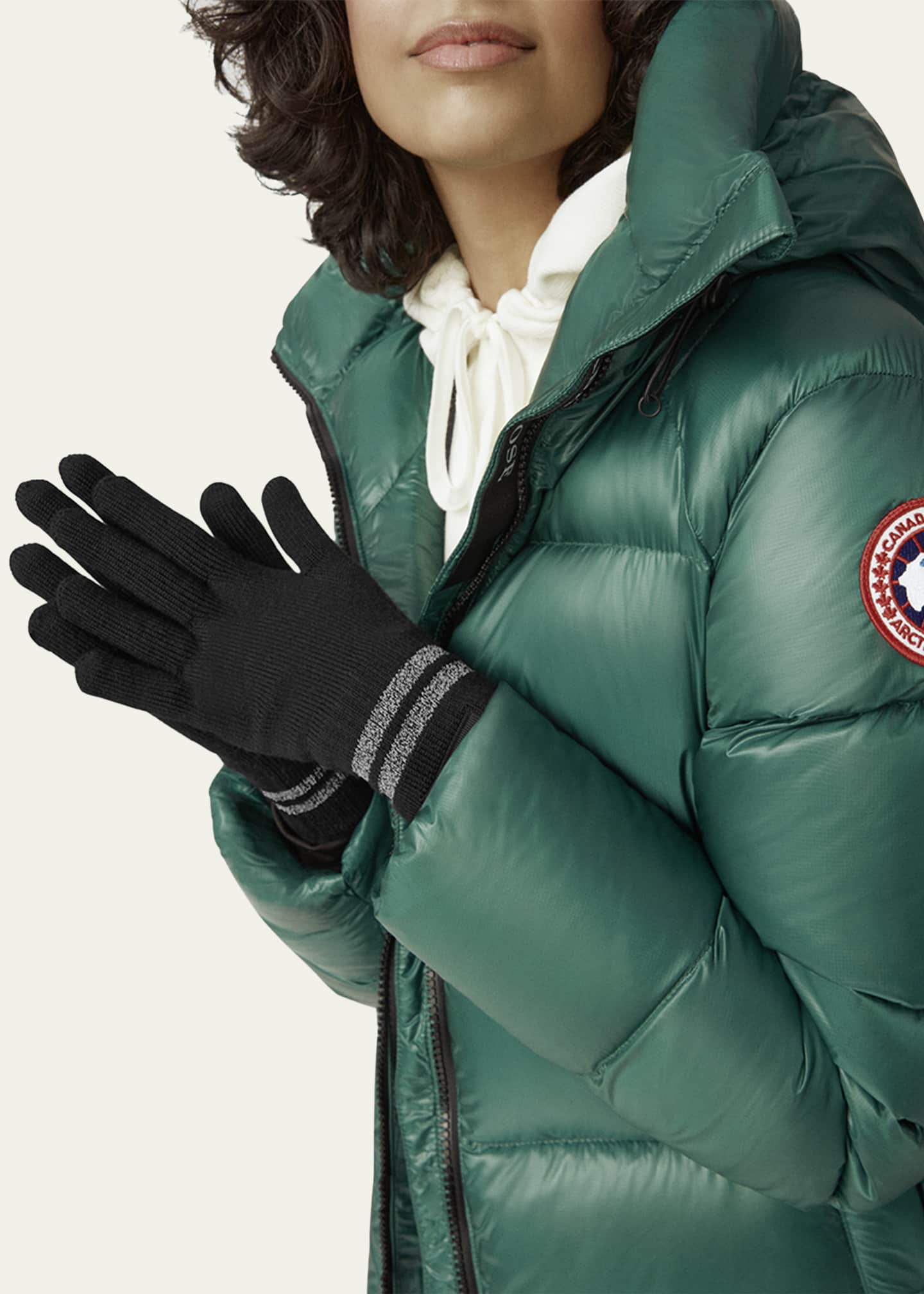 Canada Goose Barrier Wool Gloves - Bergdorf Goodman
