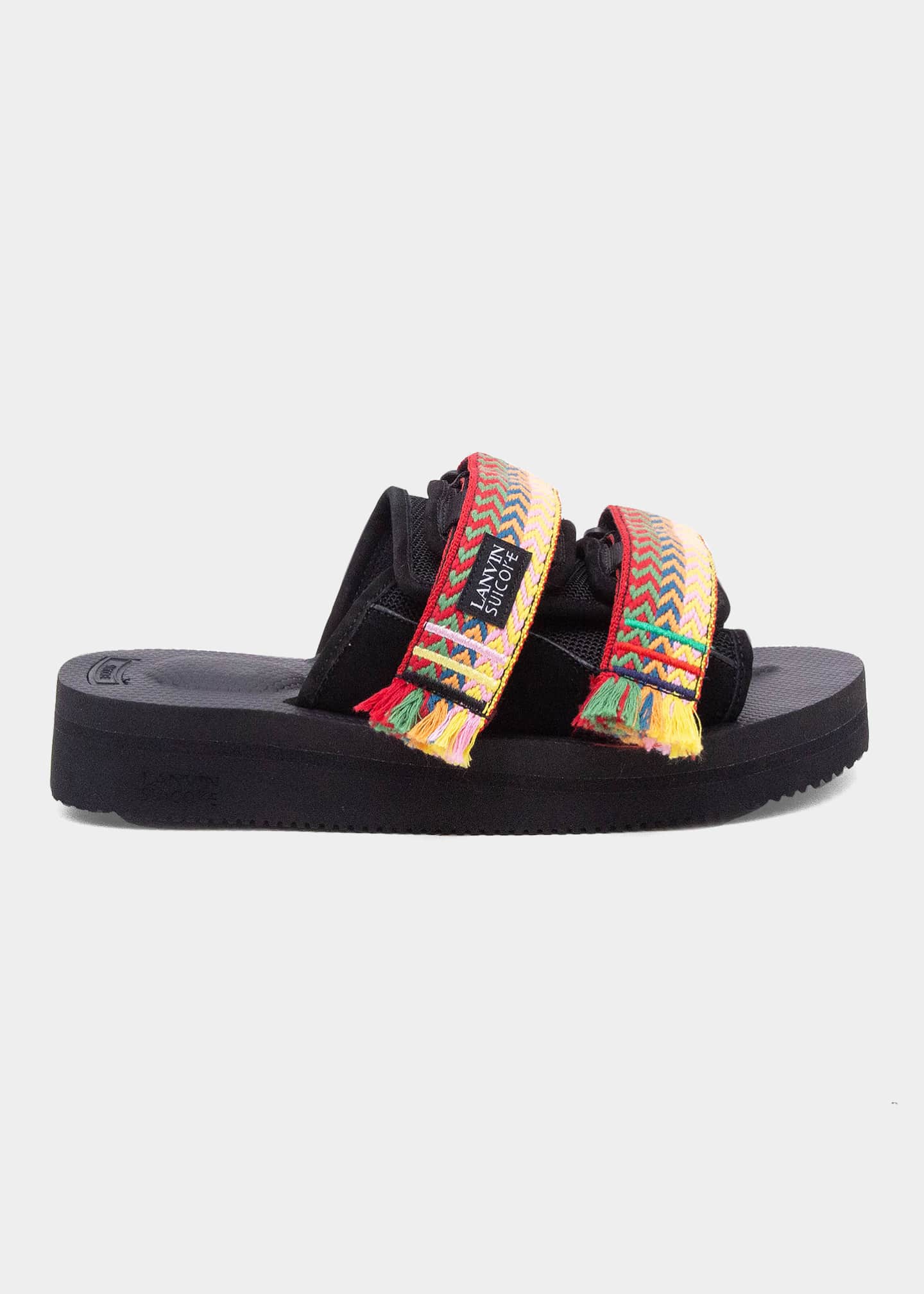 SUICOKE x Lanvin x Lanvin Woven Grip Slide Sandals - Bergdorf Goodman