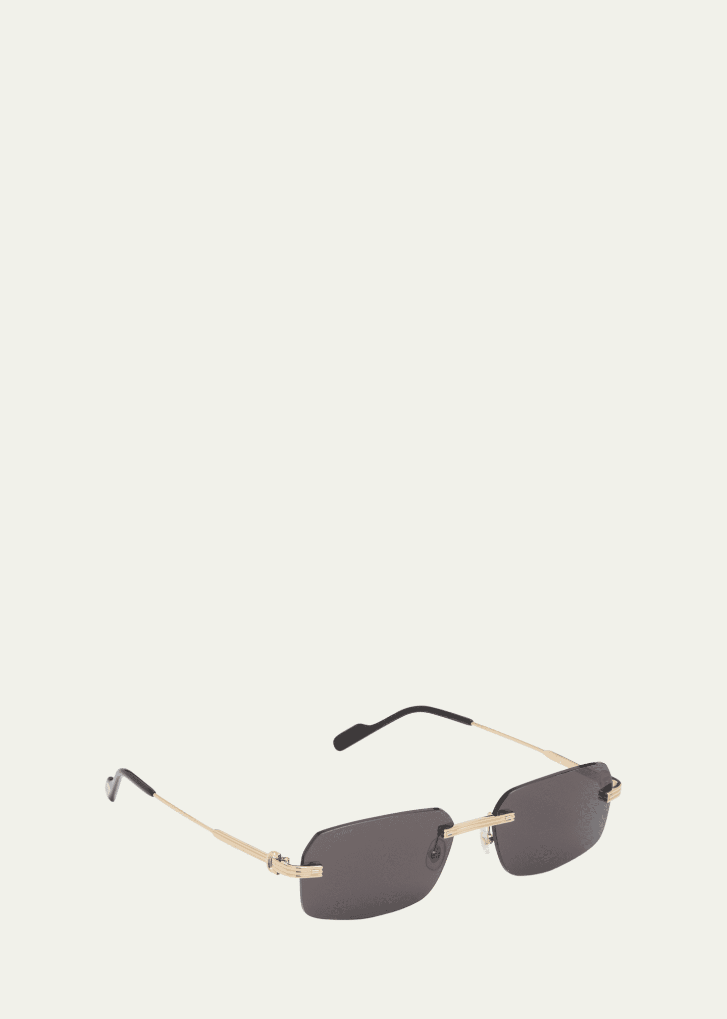 Cartier Men's Rimless Metal Rectangle Sunglasses - Bergdorf Goodman