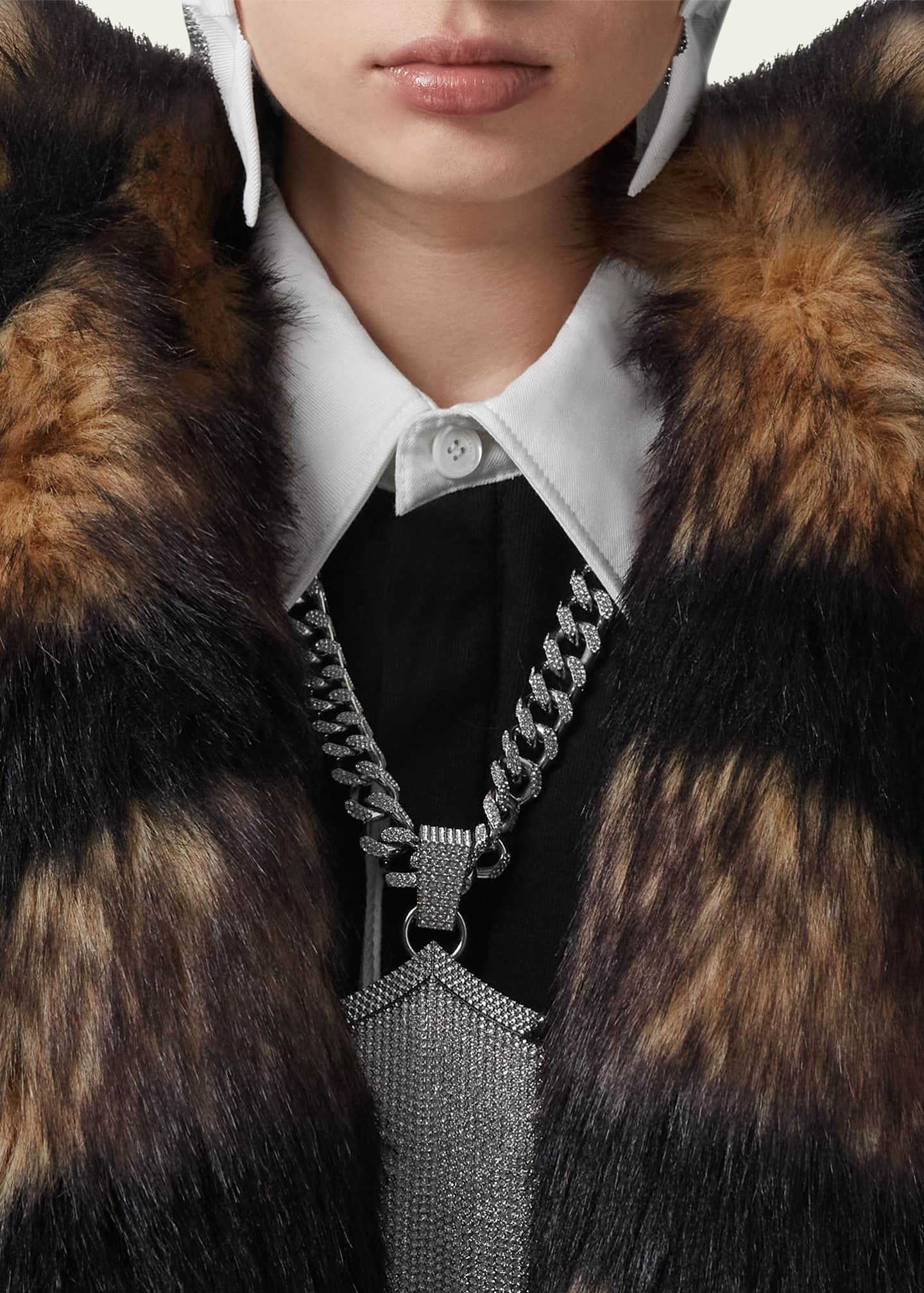 Burberry Faux Fur Oversized Jacket - Bergdorf Goodman