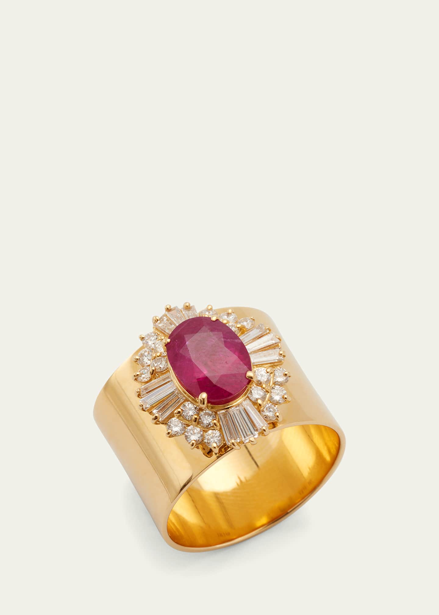 YUTAI Ruby and Diamond Revive Ring in Yellow Gold - Bergdorf Goodman