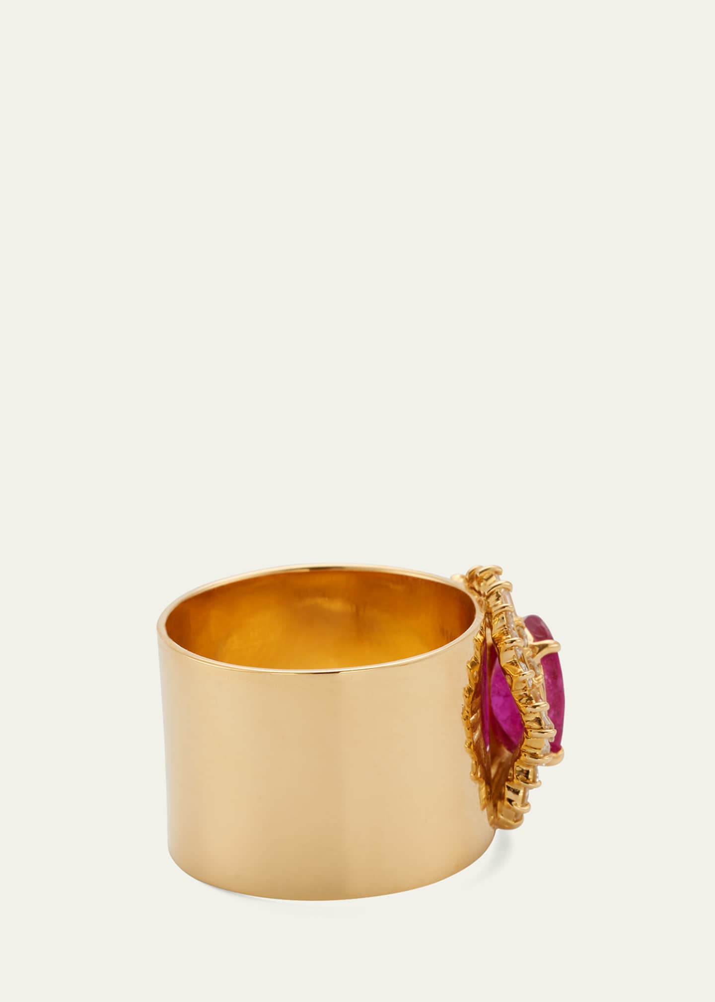 YUTAI Ruby and Diamond Revive Ring in Yellow Gold - Bergdorf Goodman