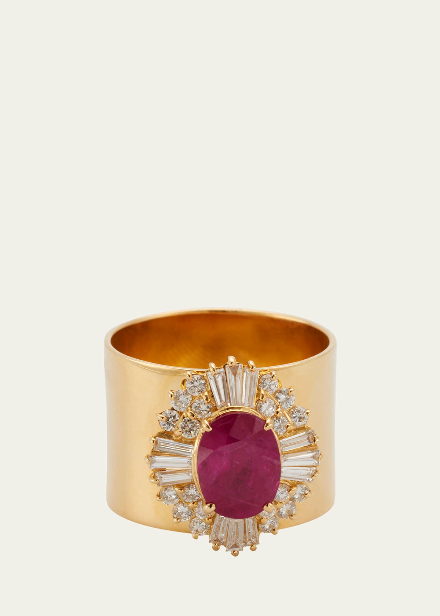 YUTAI Ruby and Diamond Revive Ring in Yellow Gold - Bergdorf Goodman