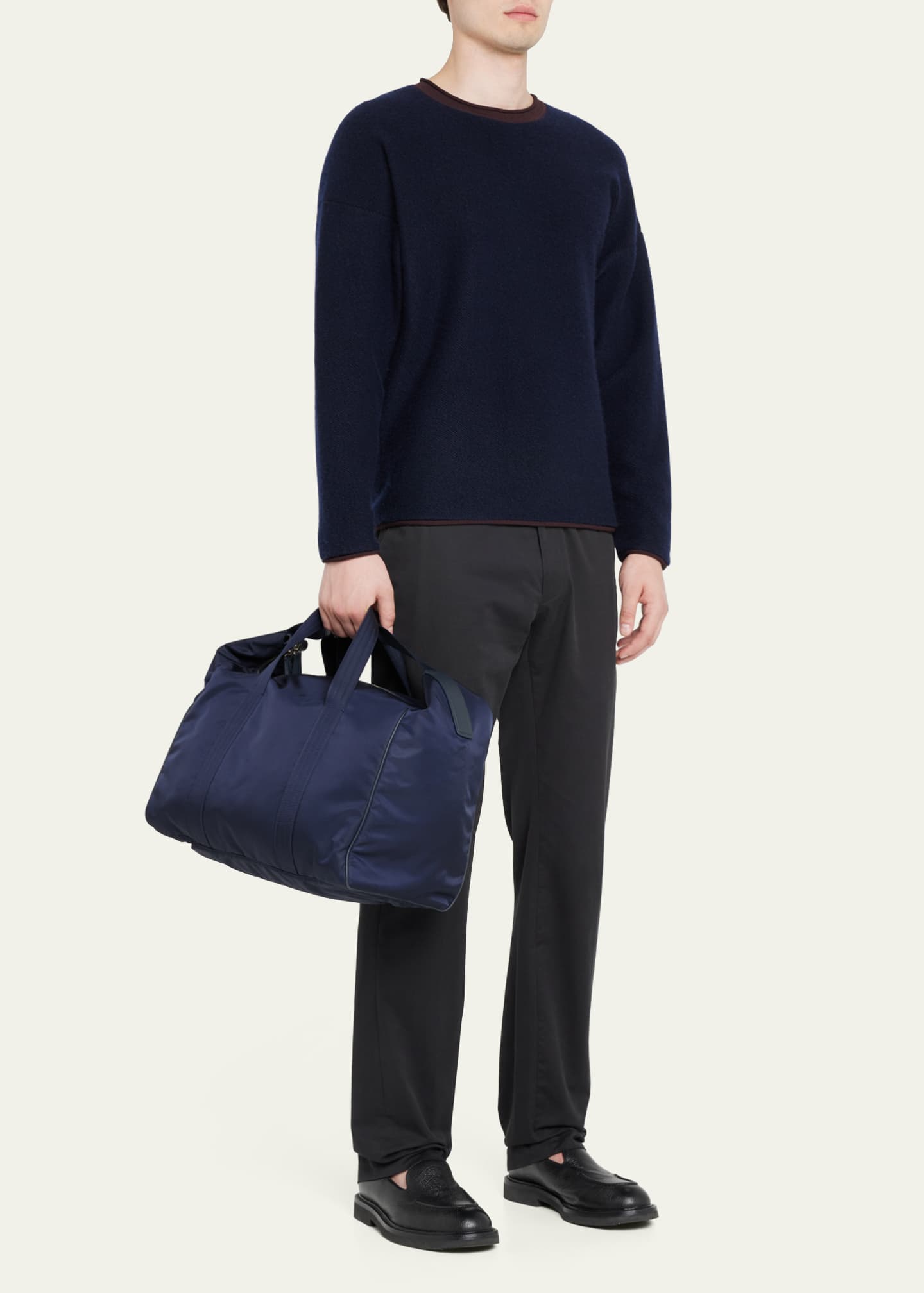 THE ROW Men's Logan Soft Leather Tote Bag - Bergdorf Goodman