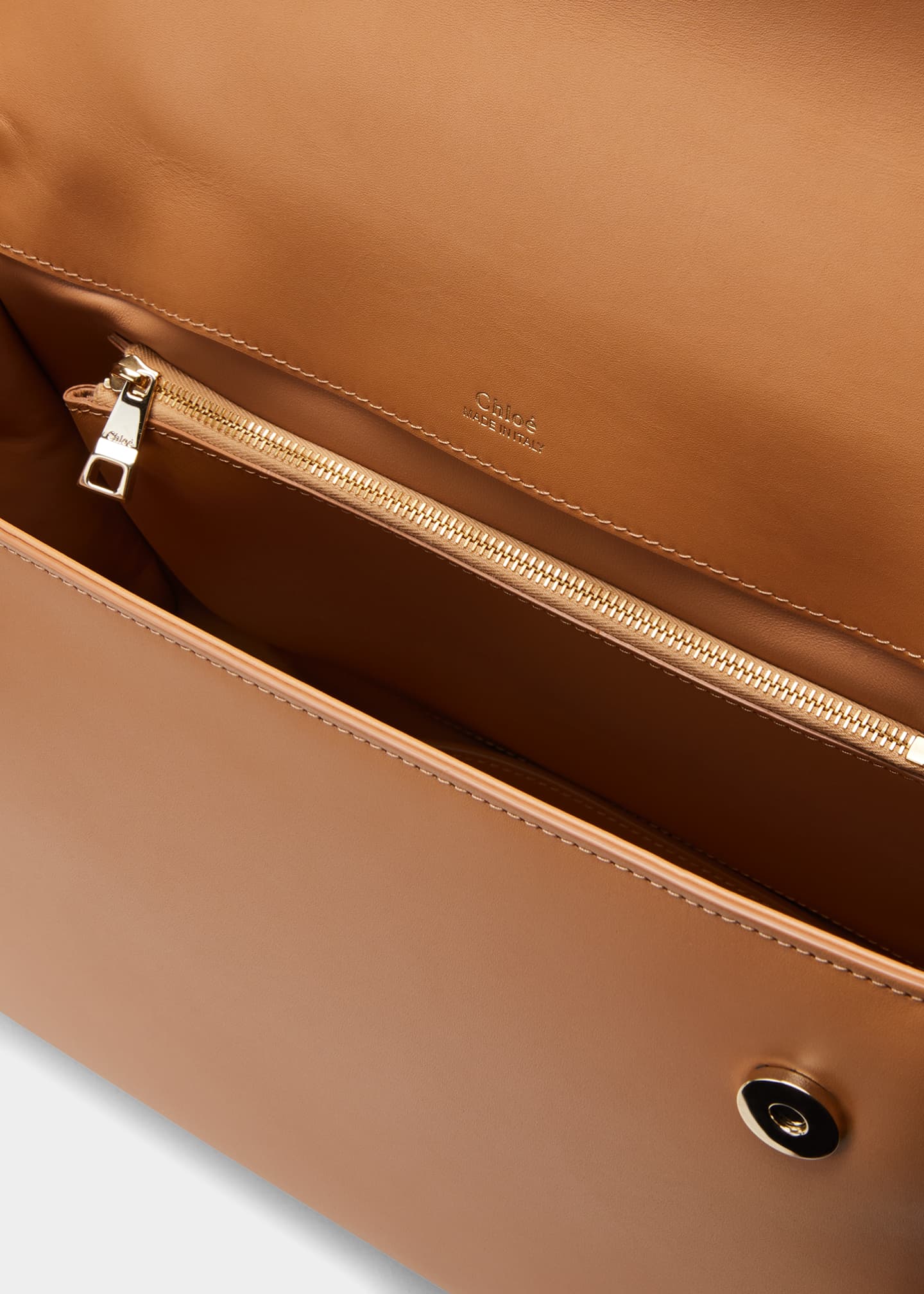 Chloe Nacha Medium Leather Top-Handle Bag - Bergdorf Goodman