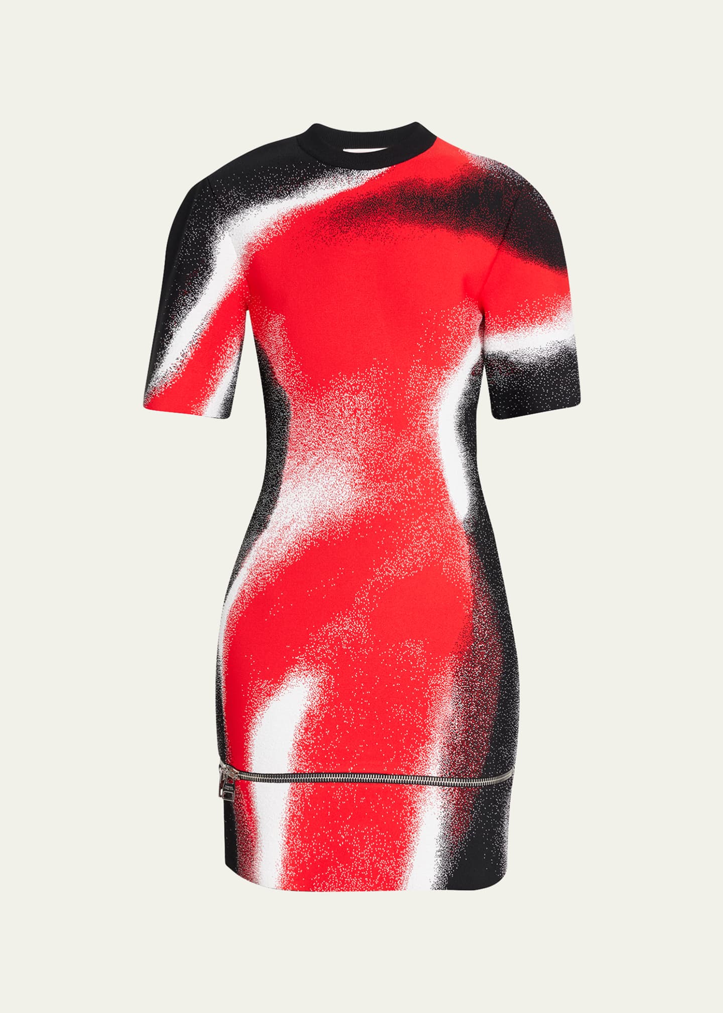 Alexander McQueen Mushroom Spore Print Mini Dress - Bergdorf Goodman