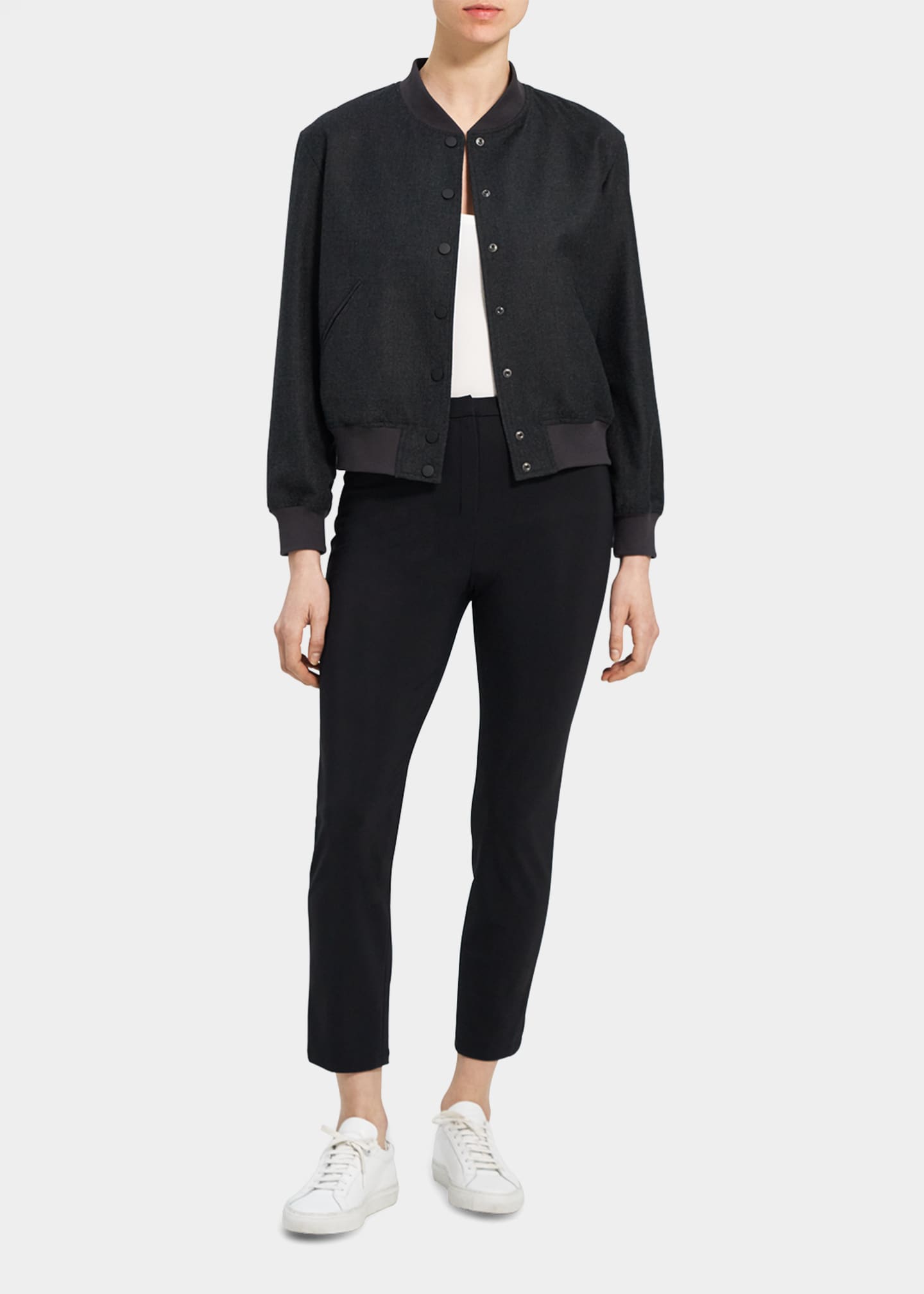 Theory Virgin Wool Varsity Jacket - Bergdorf Goodman