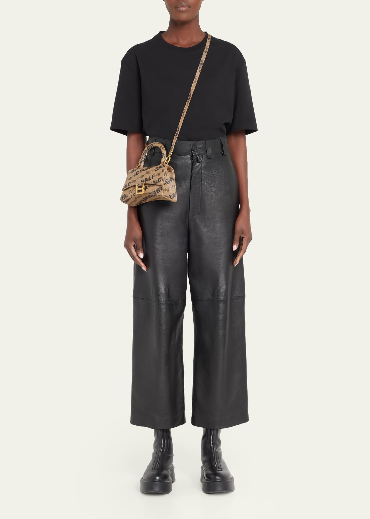 Balenciaga Hourglass XS BB Monogram Top-Handle Bag - Bergdorf Goodman