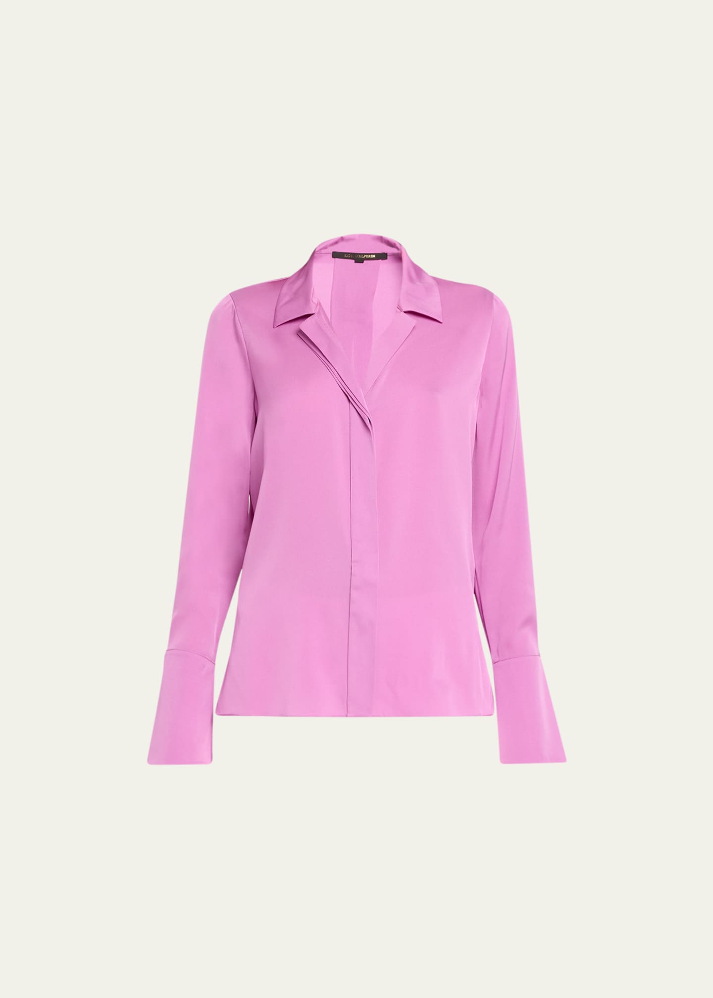 Kobi Halperin Liv Split-Cuff Stretch Silk Blouse - Bergdorf Goodman