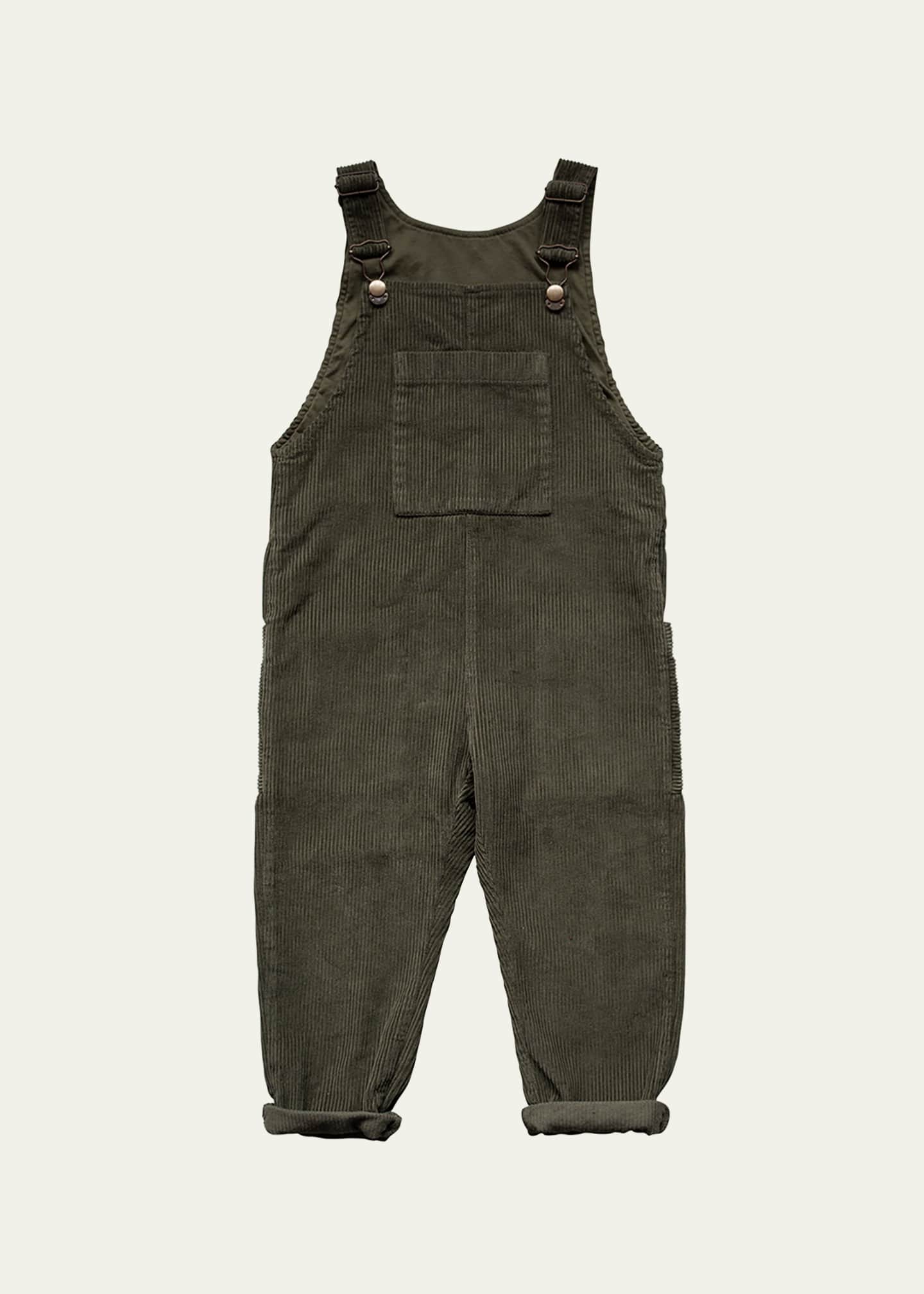 The Simple Folk Kid's The Wild And Free Cotton Dungaree, Size Newborn-7 ...