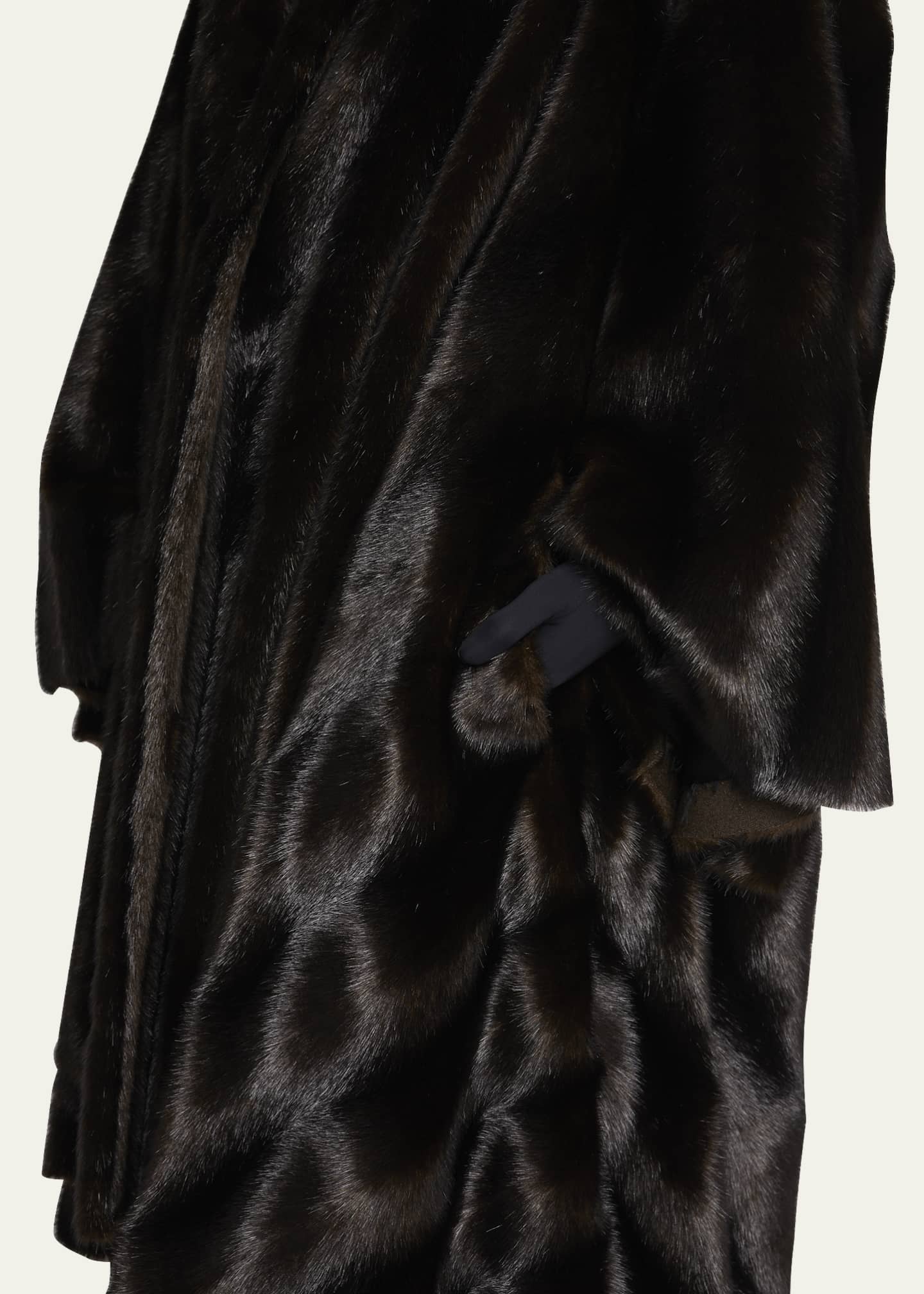 Balenciaga Fake Mink Oversize Coat - Bergdorf Goodman