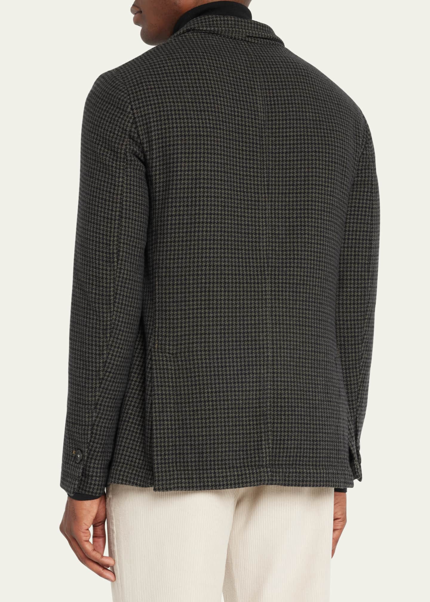 Massimo Alba Men's Houndstooth Sahariana Jacket - Bergdorf Goodman