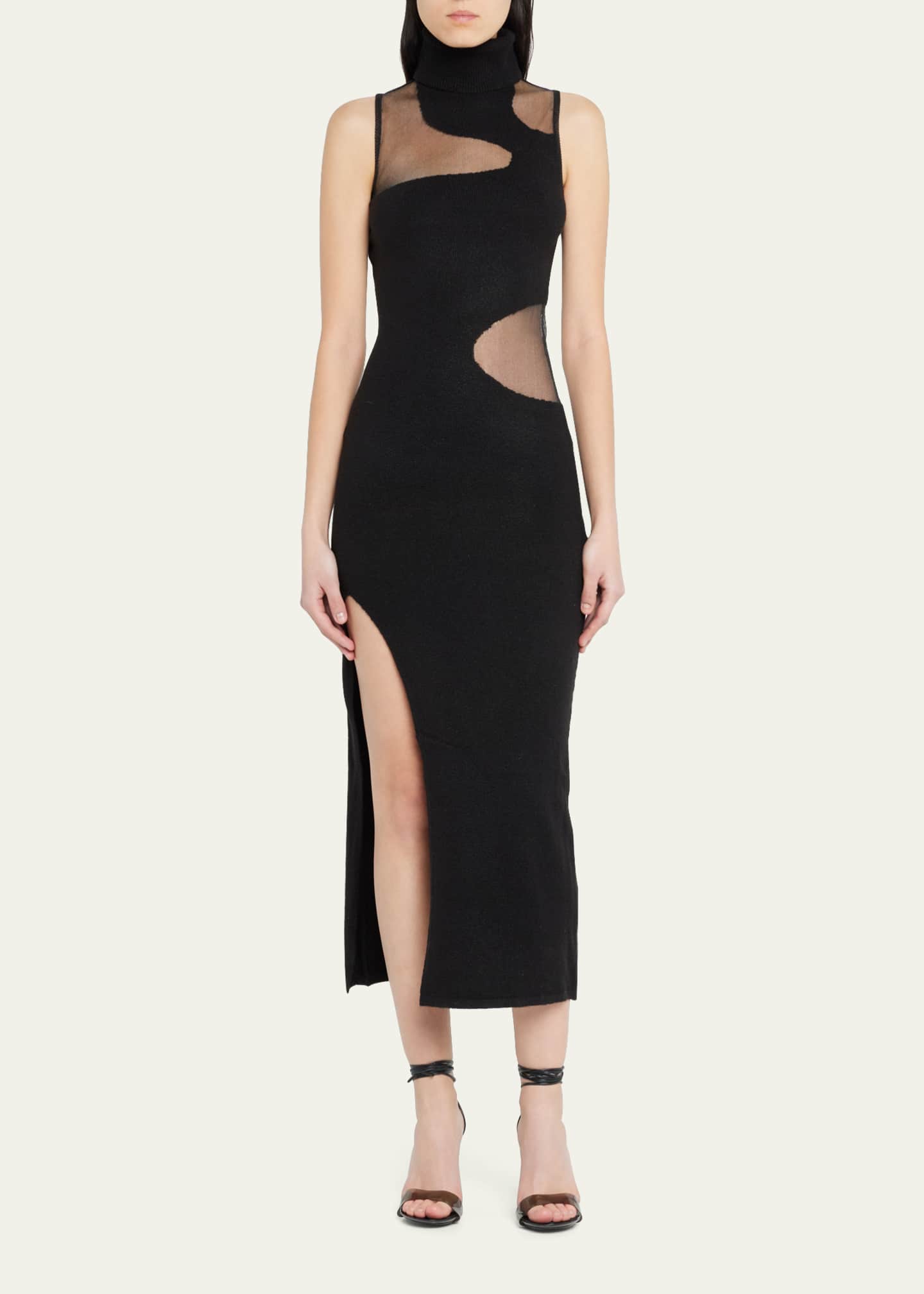 Cult Gaia Brooke Sleeveless Knit Cutout Ankle Dress - Bergdorf Goodman