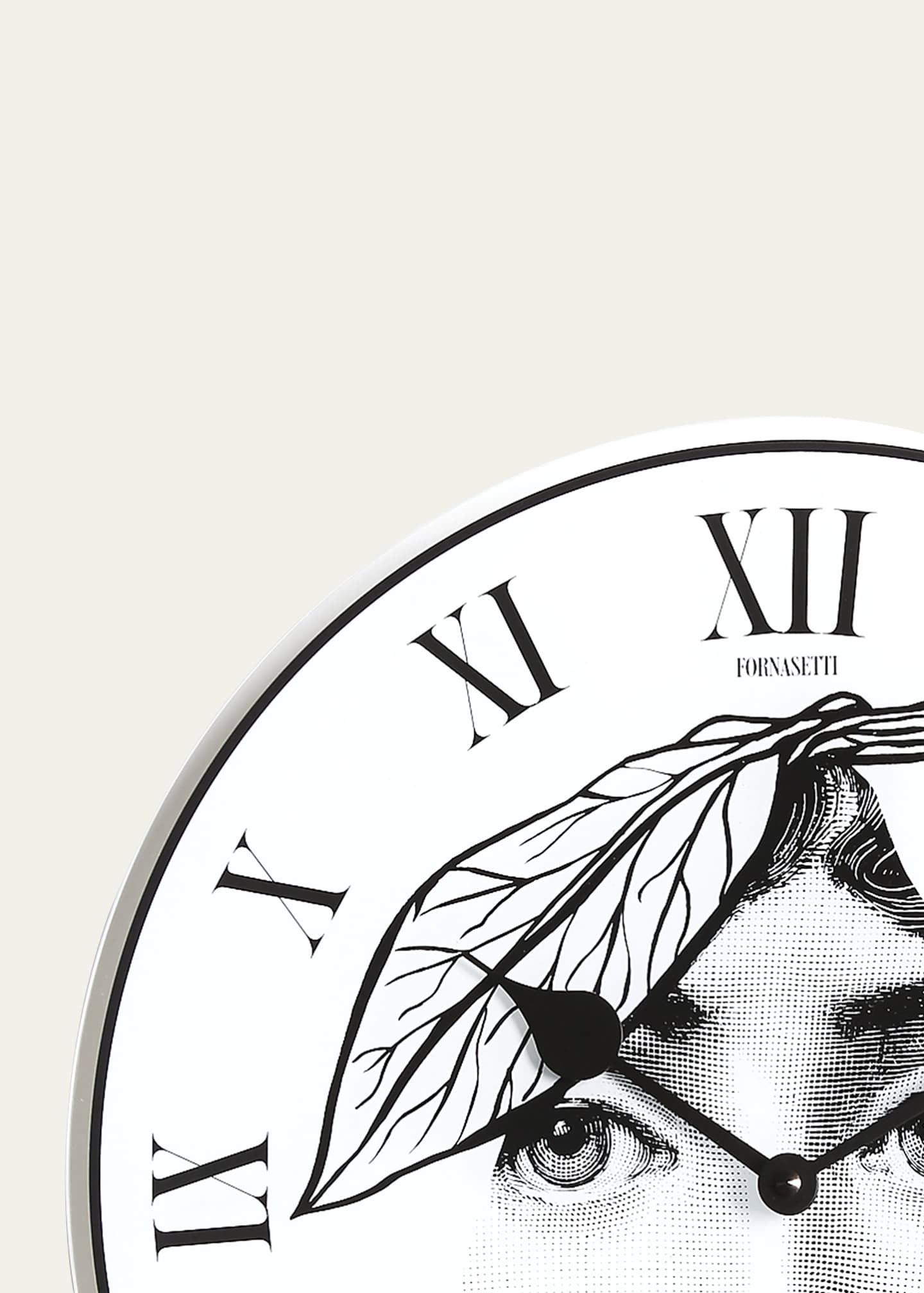 Fornasetti Lina Cavalieri Wall Clock - Bergdorf Goodman