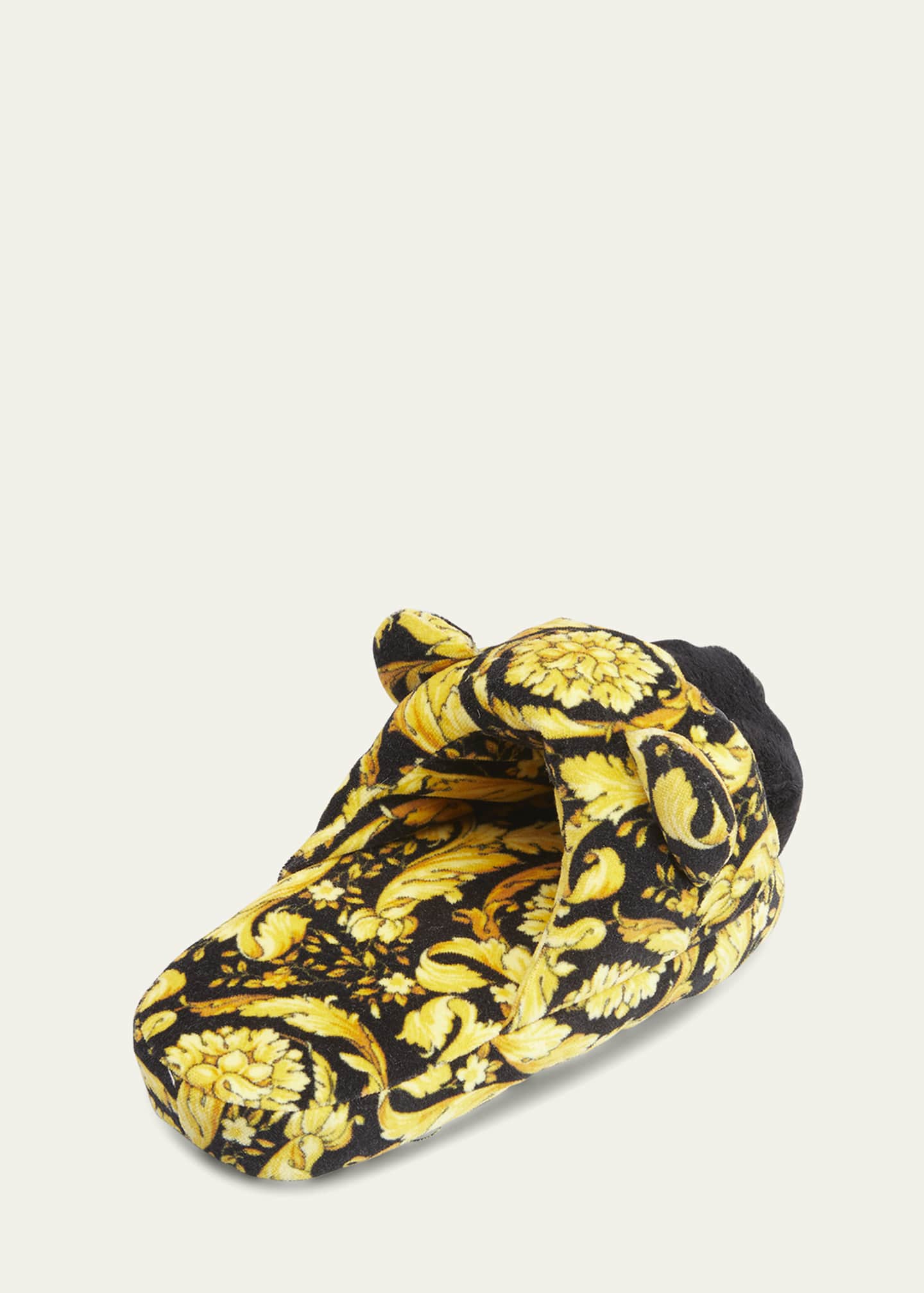 Versace Kid's Barocco-Print Teddy Slides, Kids - Bergdorf Goodman