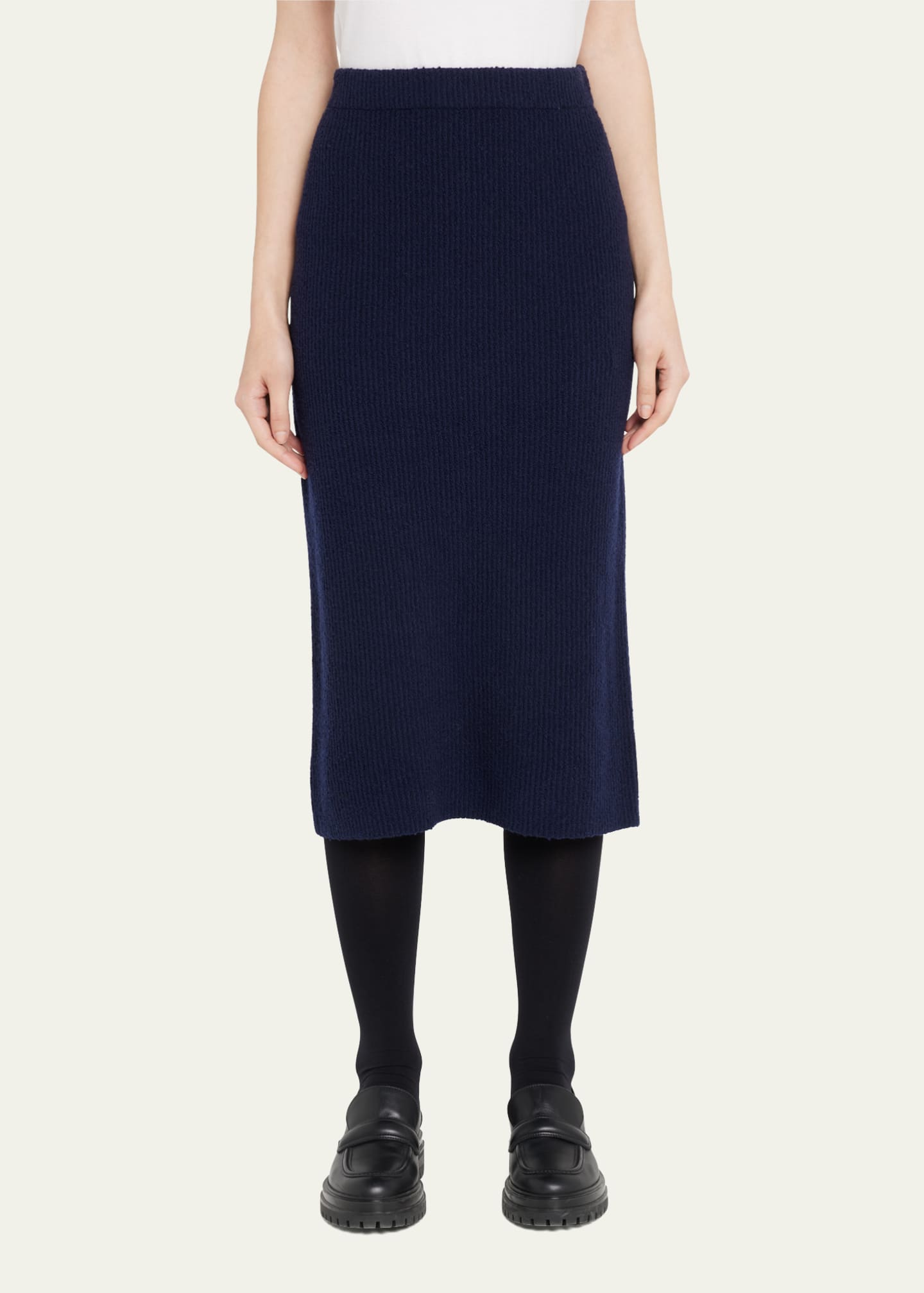 Vince Wool Crimped Midi Pencil Skirt - Bergdorf Goodman