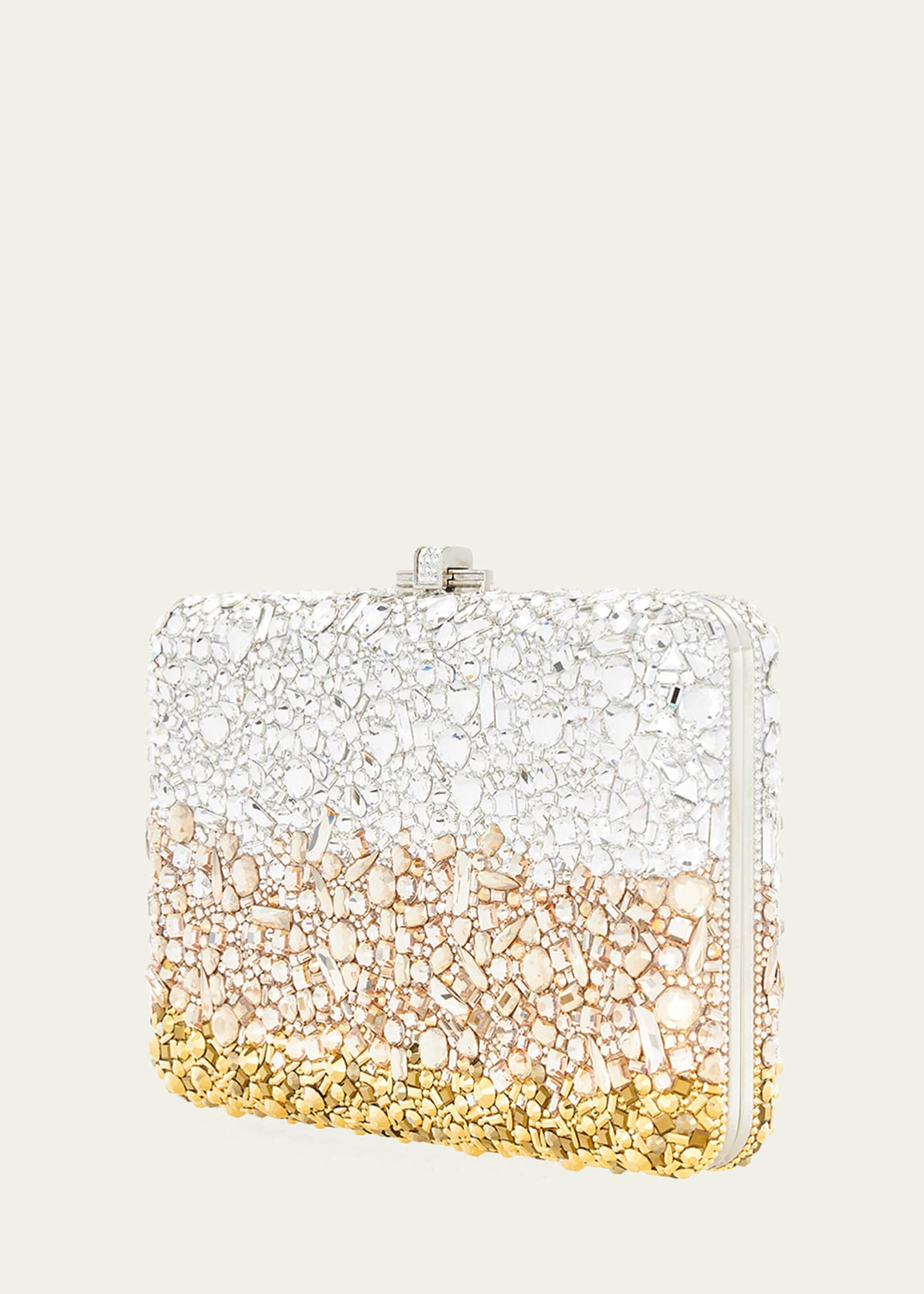 Judith Leiber Couture Effervescent Crystal Slim Clutch Bag - Bergdorf ...