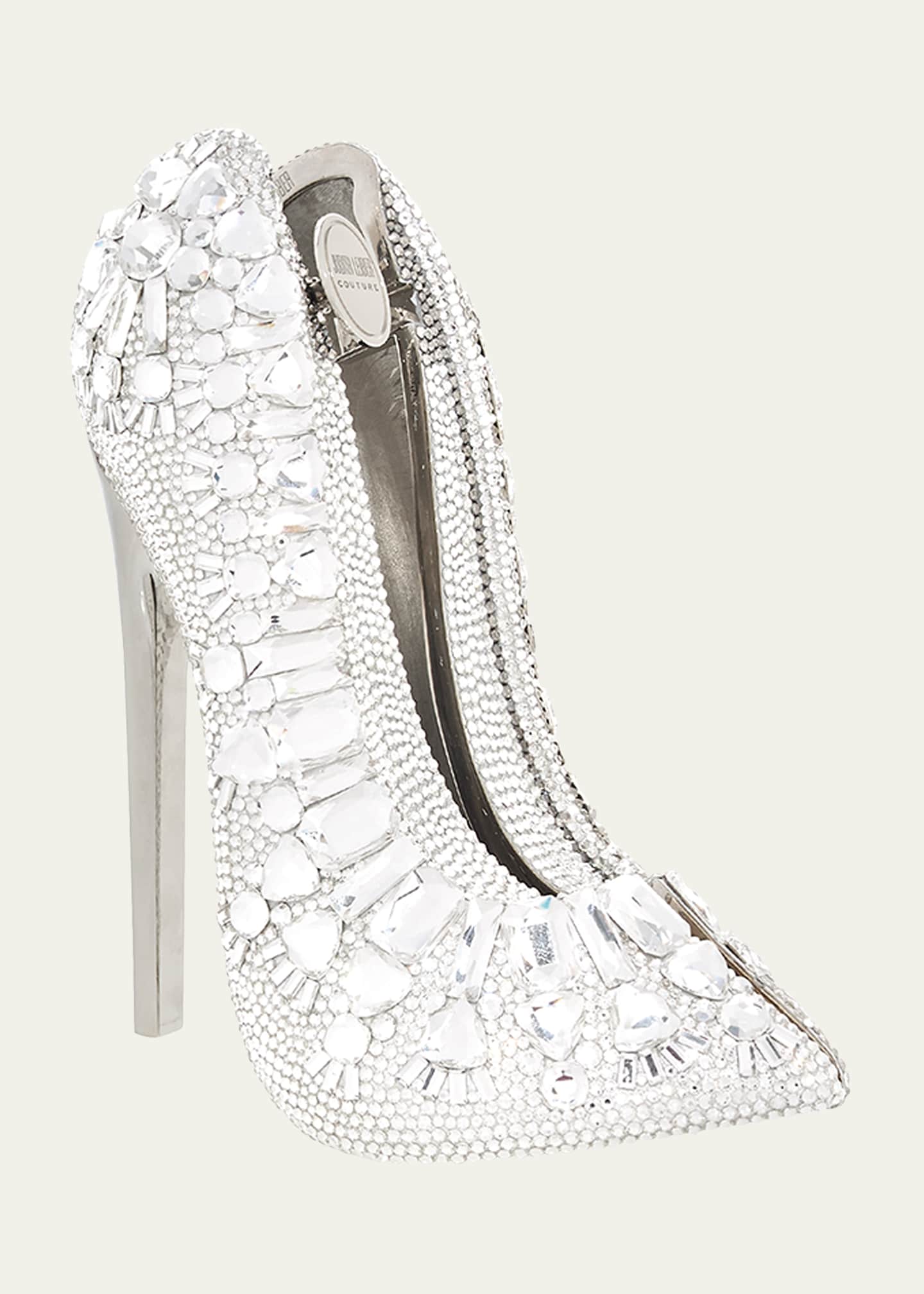 Judith Leiber Couture Stiletto Crystal Shoe Minaudiere - Bergdorf Goodman