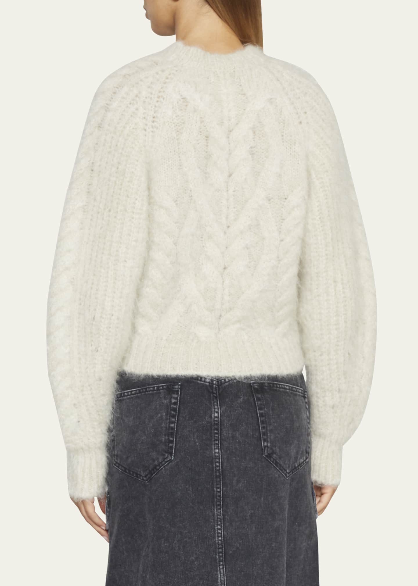 Isabel Marant Palima Cutout Cable-Knit Sweater - Bergdorf Goodman