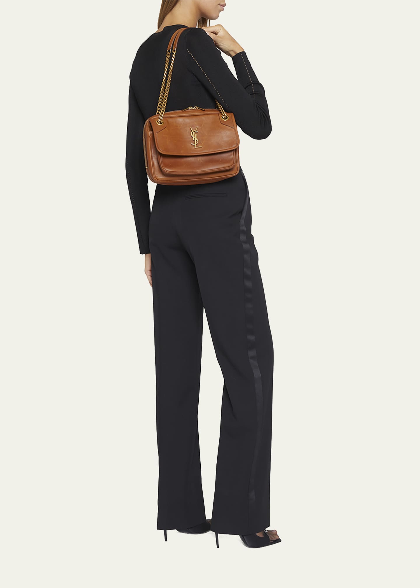 Saint Laurent Niki Medium YSL Calfskin Camera Shoulder Bag - Bergdorf ...