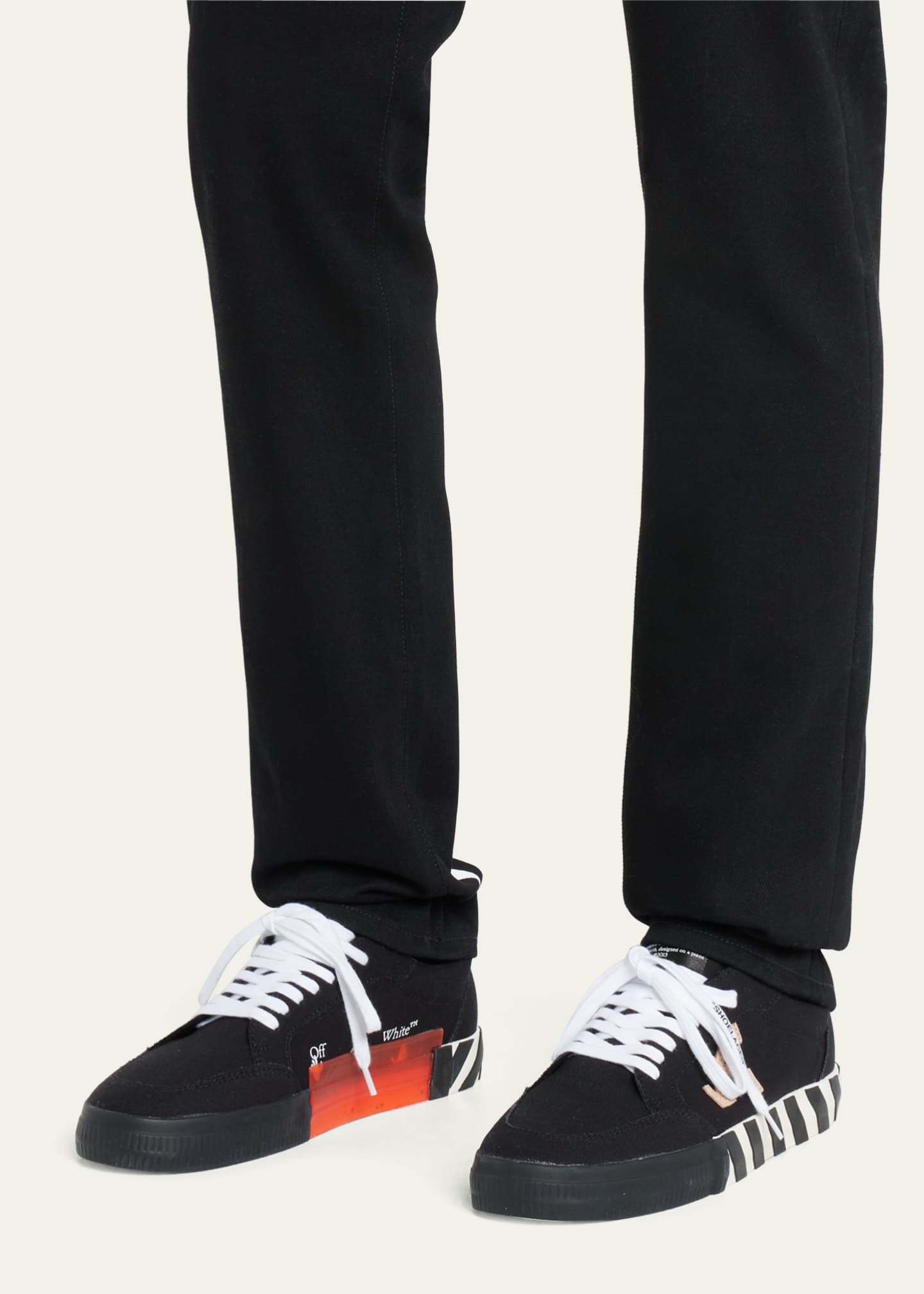 Off-White Men's Low Vulcanized Canvas Low-Top Sneakers - Bergdorf Goodman