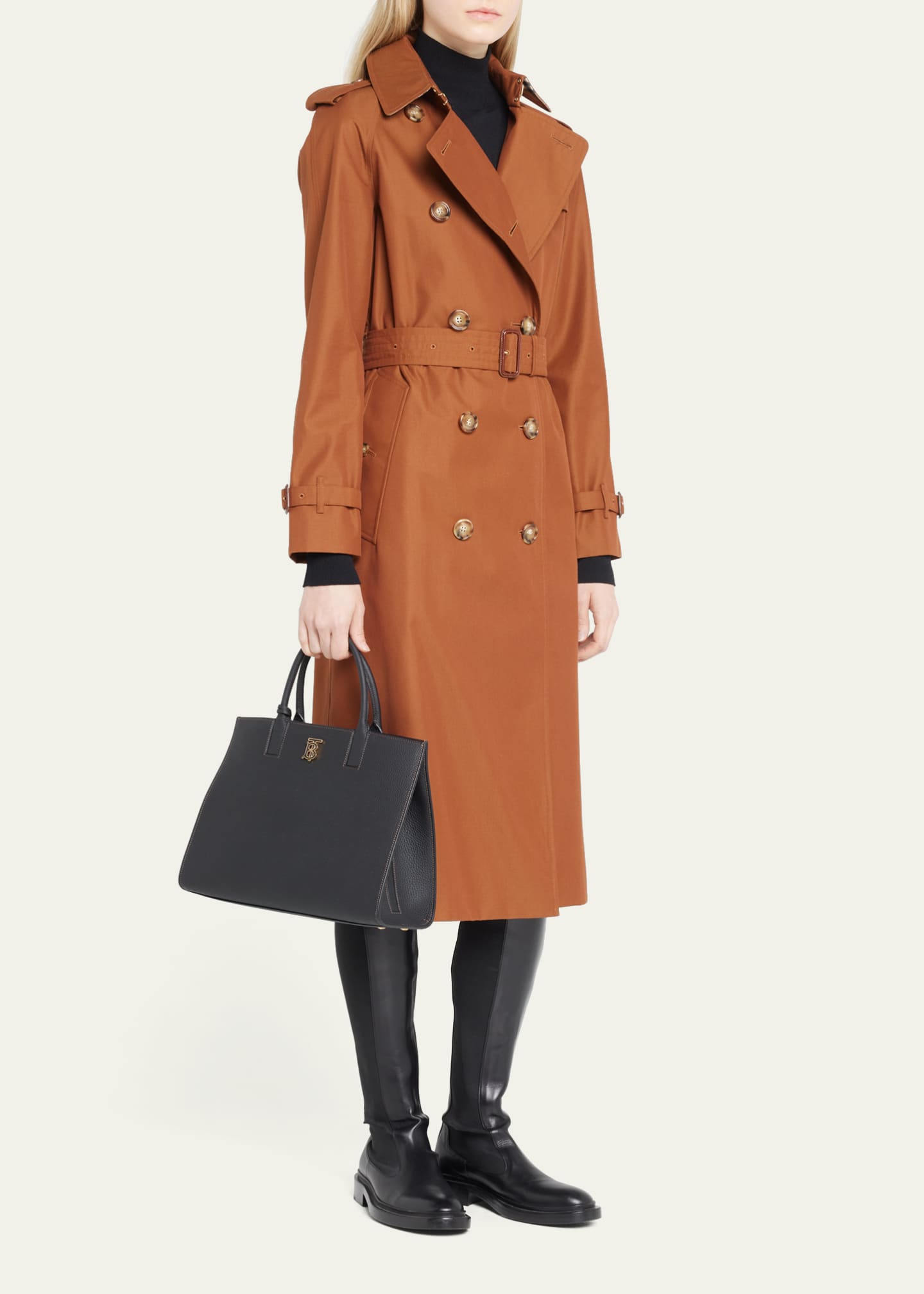 Burberry Frances Small Leather Top-Handle Bag - Bergdorf Goodman