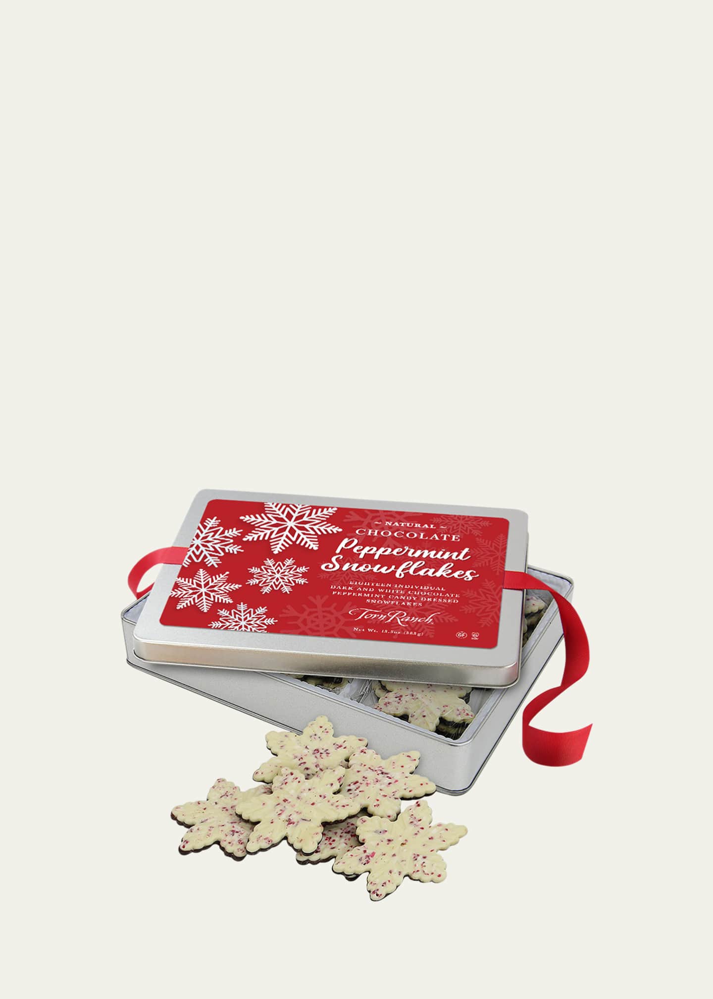 Torn Ranch Chocolate Peppermint Snowflakes Tin - Bergdorf Goodman