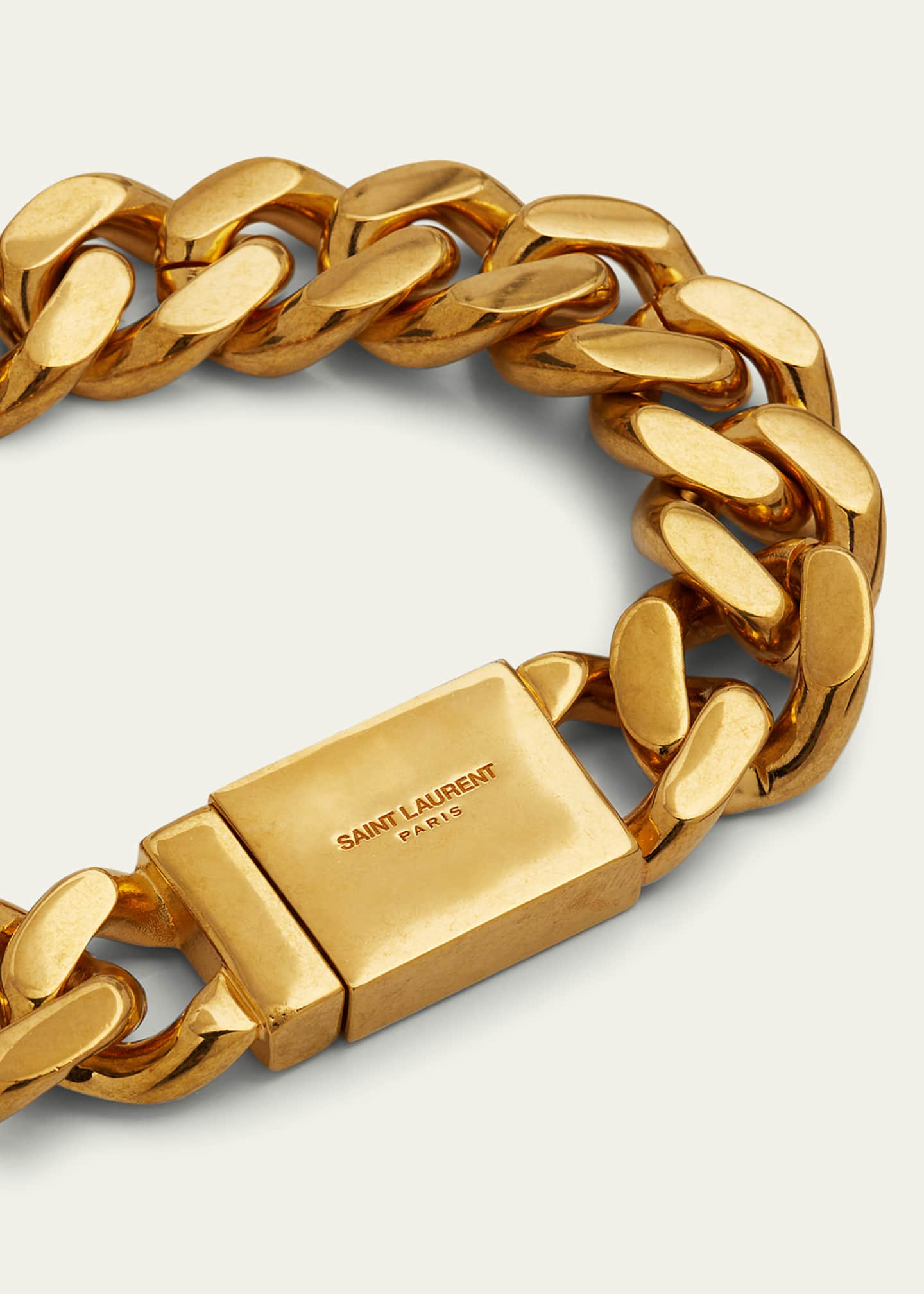 Saint Laurent Thick Curb Chain Bracelet - Bergdorf Goodman